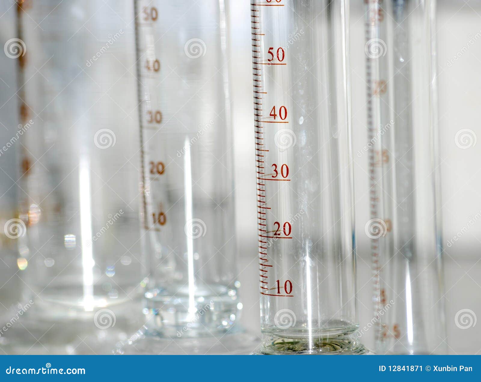Graduated Cylinder In A Laboratory. Measurement In Scientific Research ...
