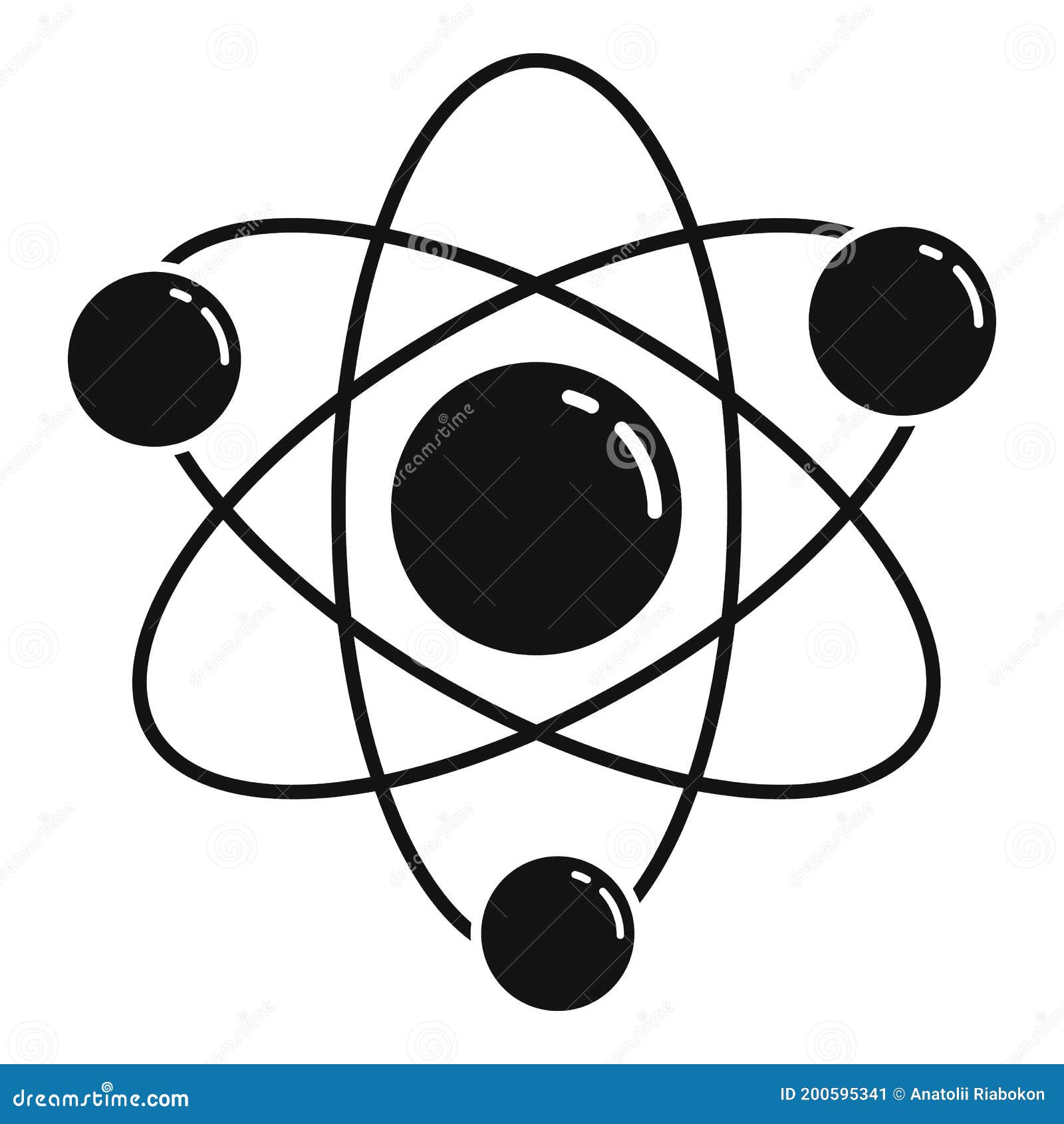 Science Gravity Icon, Simple Style Stock Vector - Illustration of ...