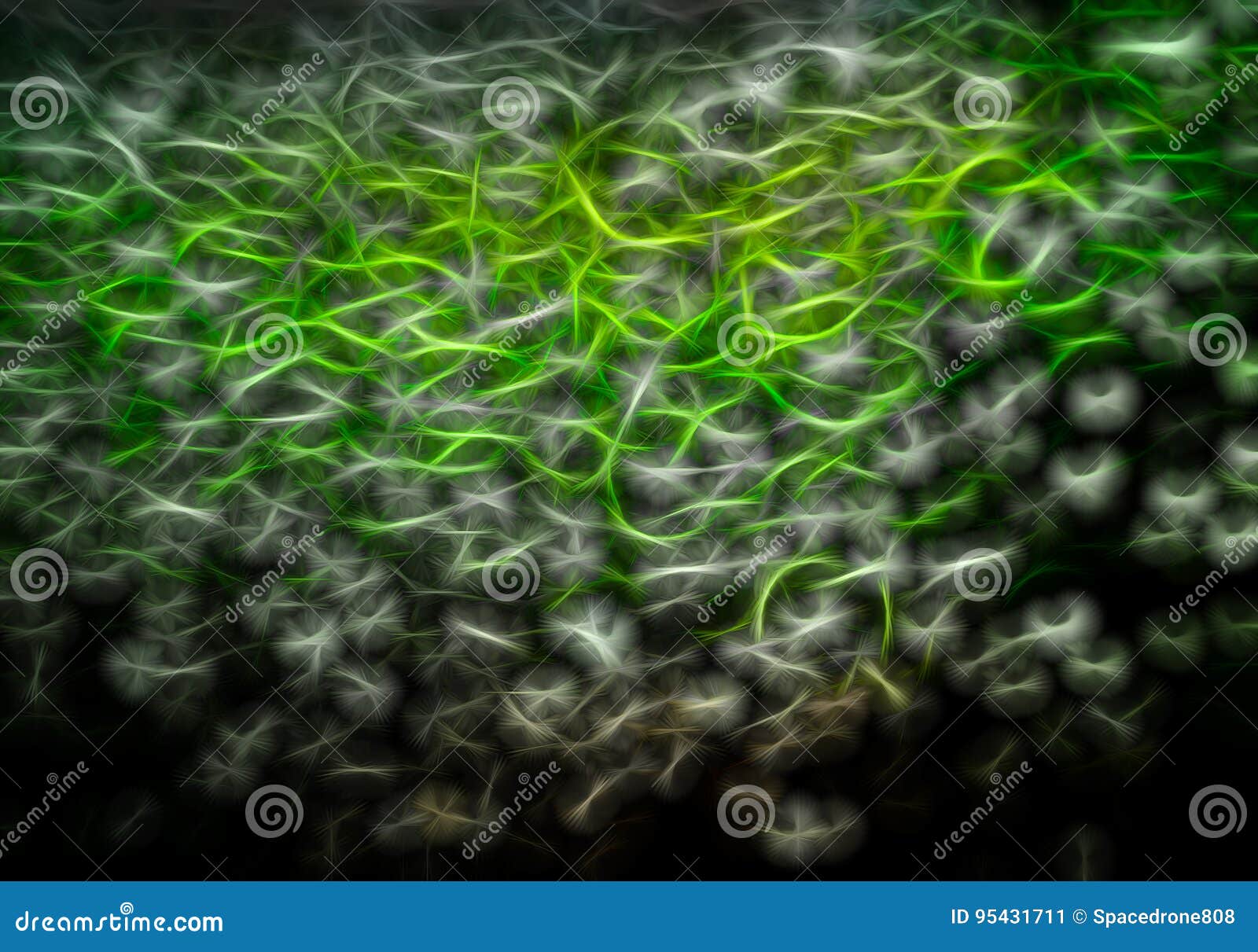 Science Green Particles Illustration Background Stock Image - Image of ...
