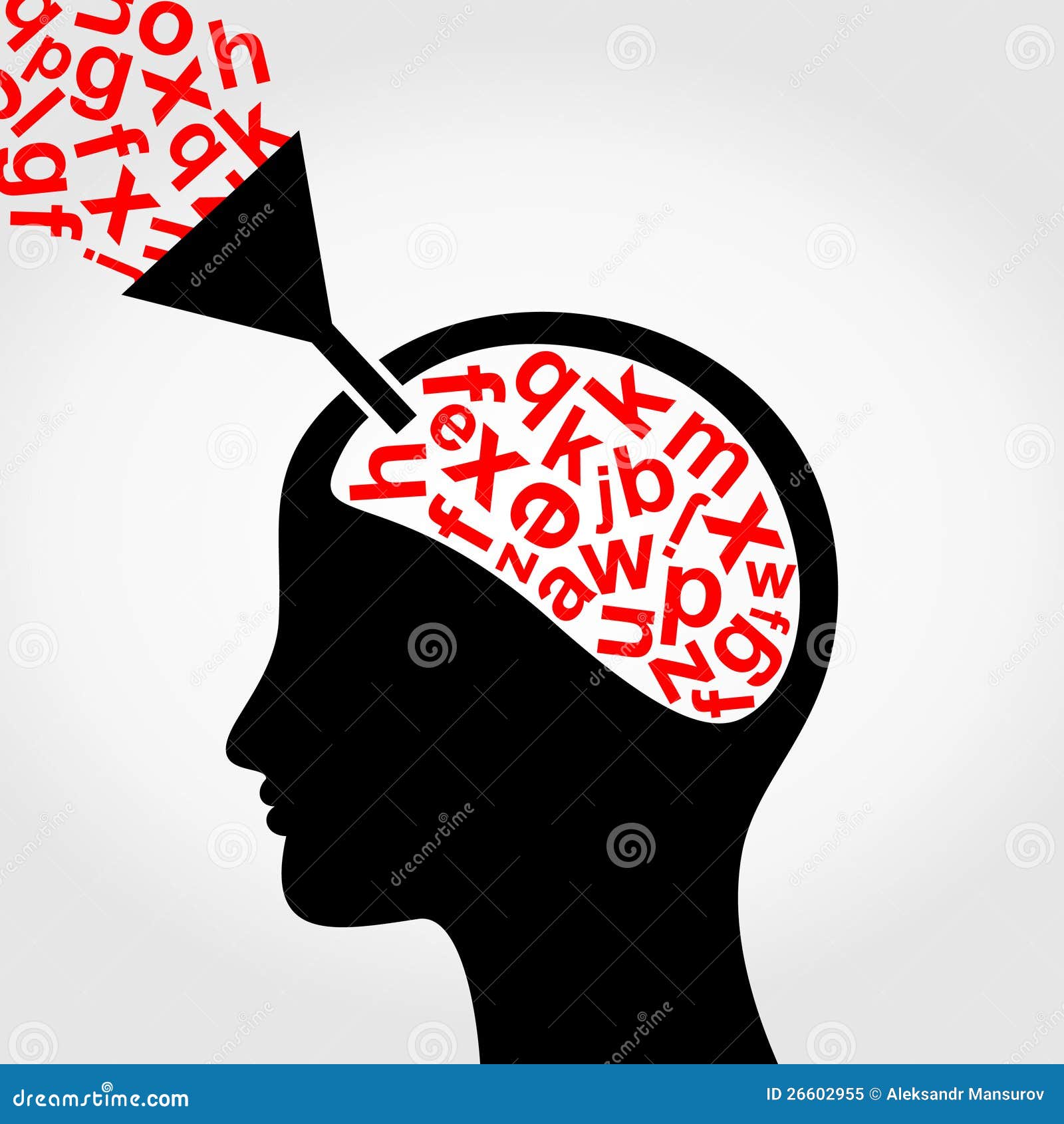 Science head5 stock vector. Illustration of thinking - 26602955