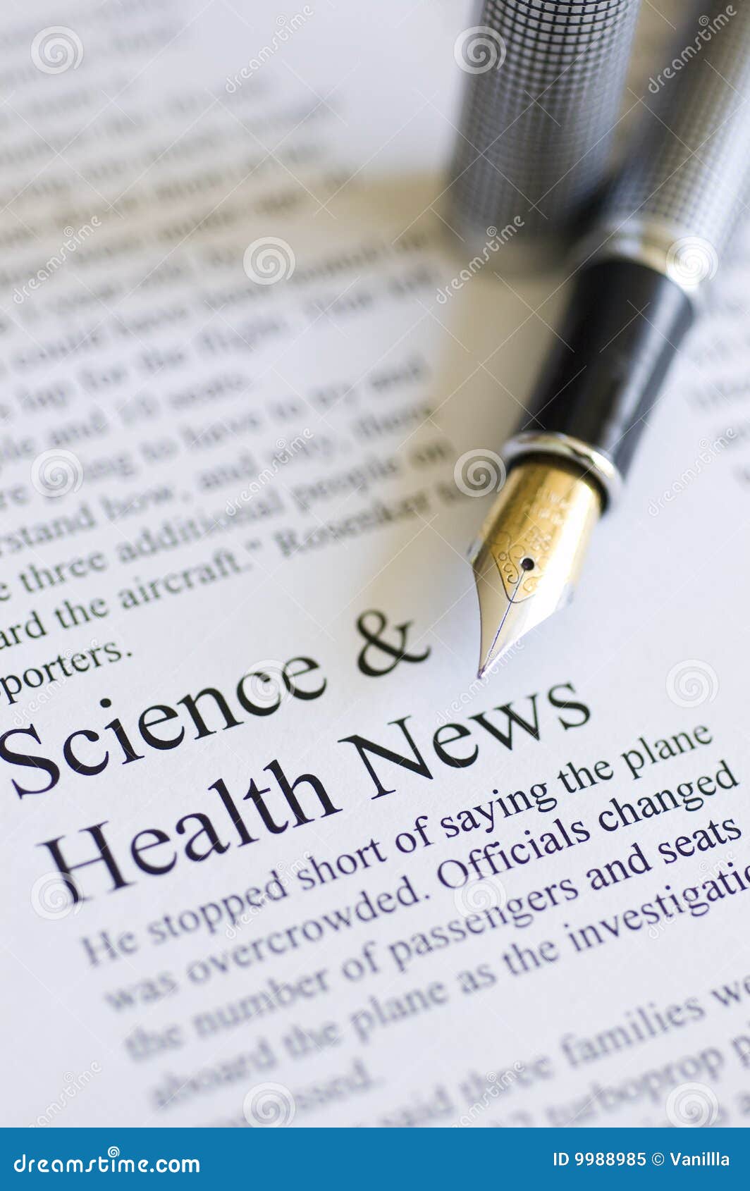 Science and health news stock image. Image of copy, newspaper - 9988985