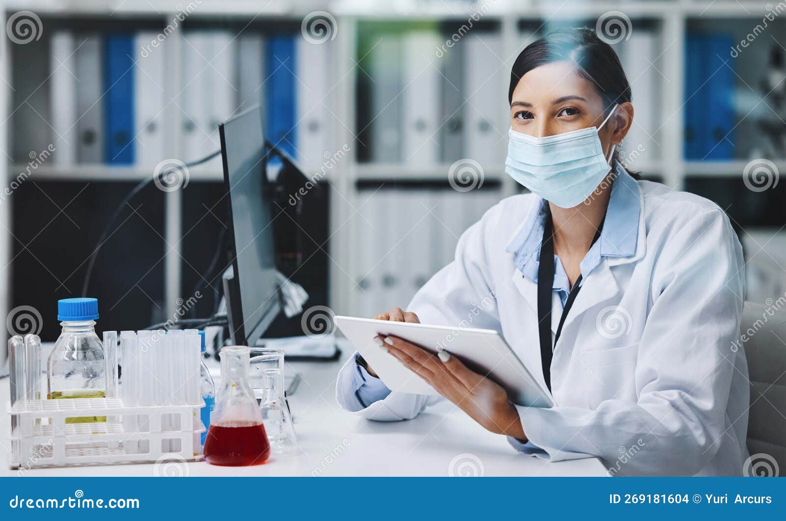 Science Helps Us Understand Life Better. a Young Female Researcher ...