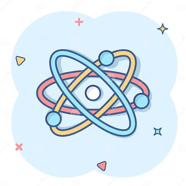 Science Icon in Comic Style. Dna Cell Cartoon Vector Illustration on ...