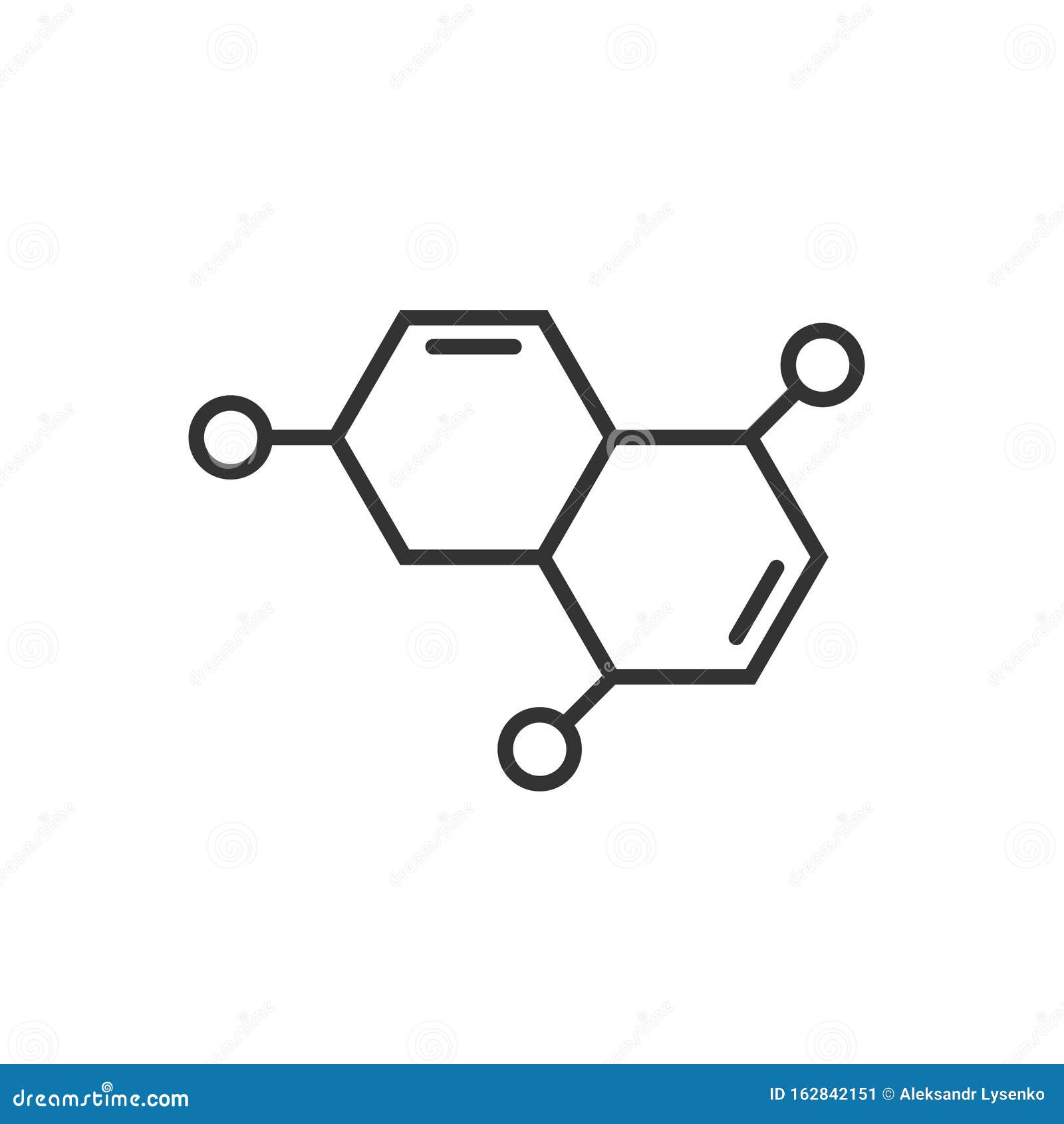 Science Icon in Flat Style. Dna Cell Vector Illustration on White ...