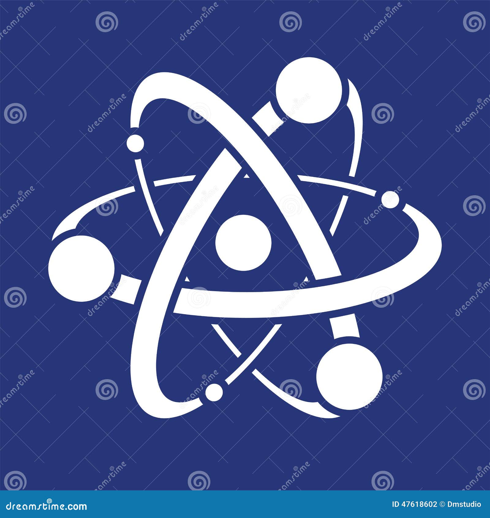 Science Icon or Symbol of Atom, Vector Stock Vector - Illustration of ...