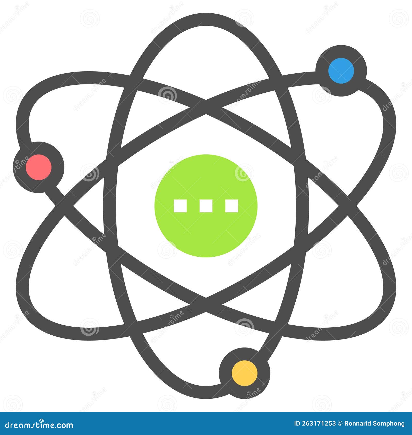SCIENCE ICON SYMBOL VECTOR stock vector. Illustration of atom - 263171253