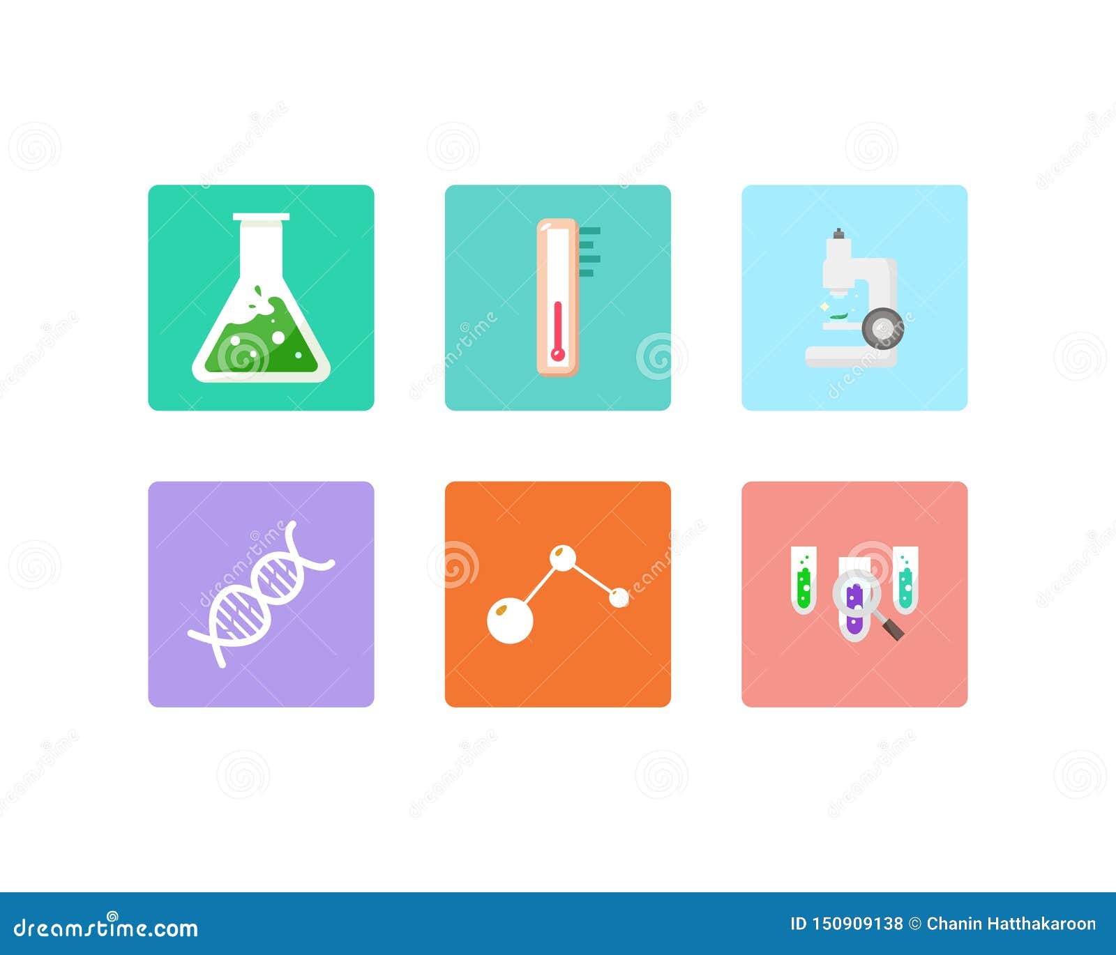 Science Icon, Vector Flat Design, Sign and Symbol Stock Vector ...