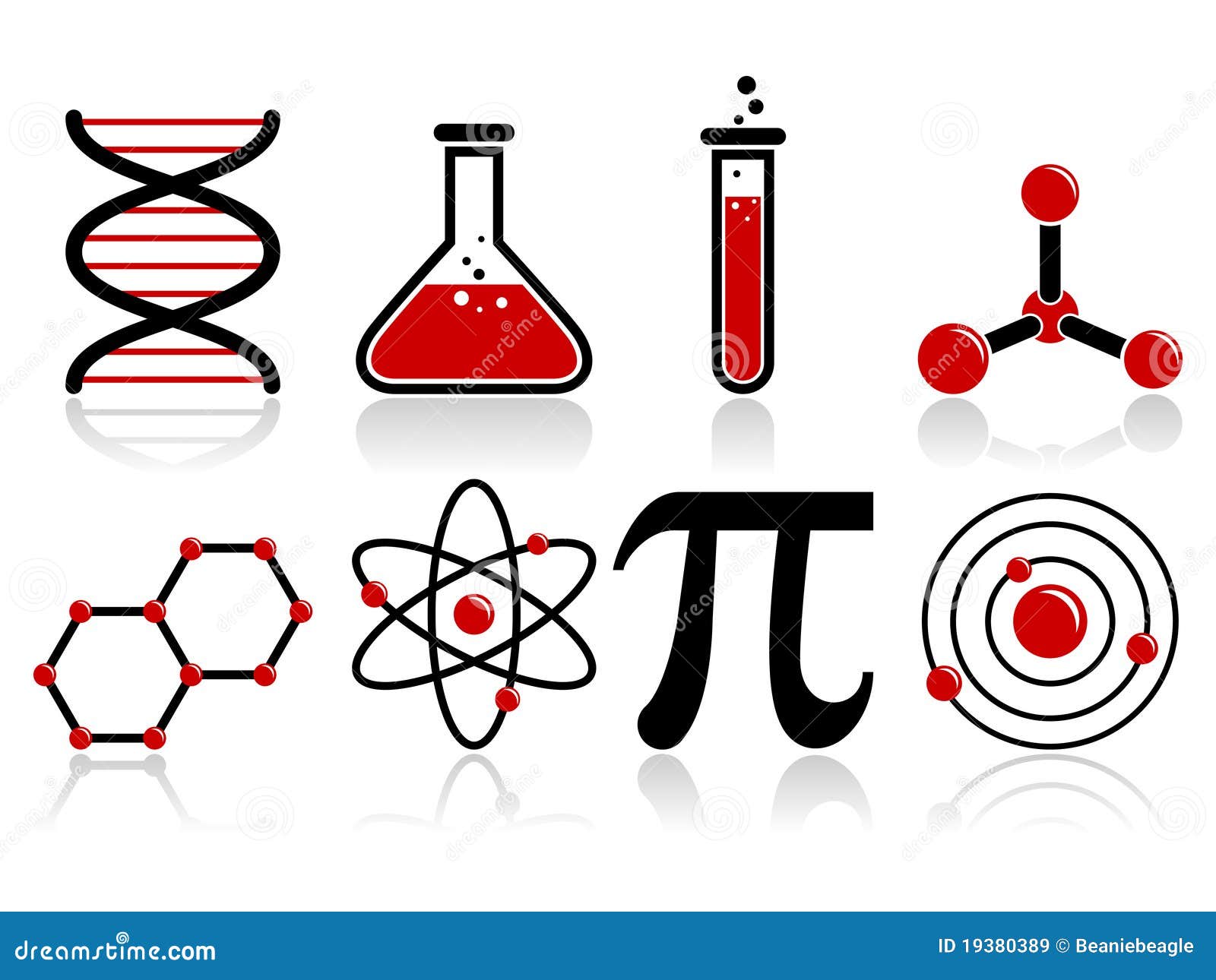 Science Icons stock vector. Illustration of atom, genes - 19380389