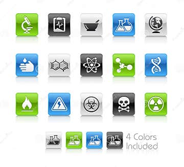 Science Icons // Clean Series Stock Vector - Illustration of graduated ...