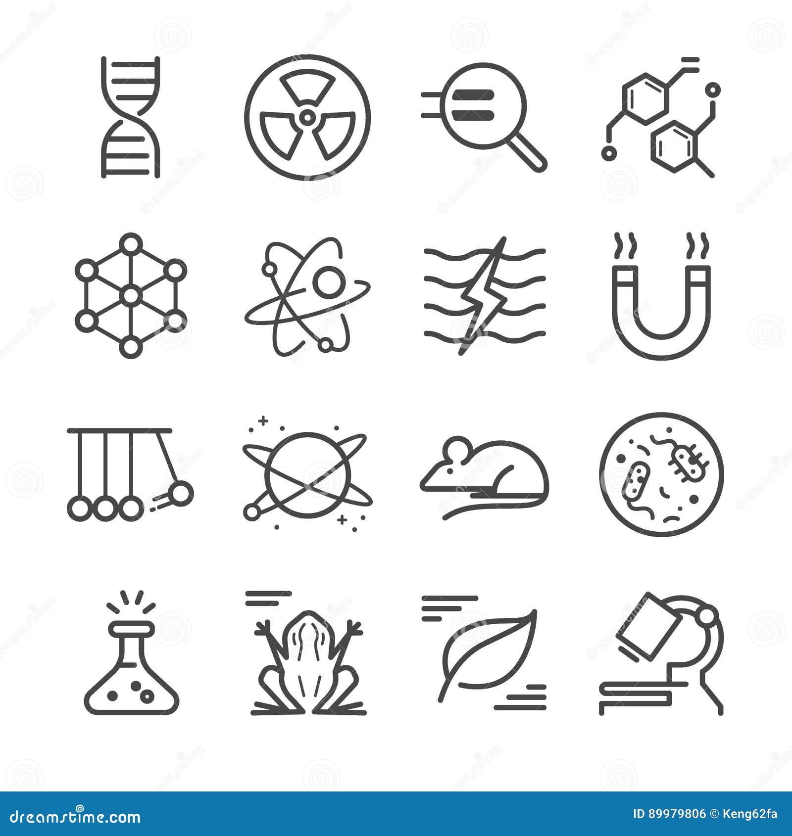 Science Icons Collection Vector Illustration | CartoonDealer.com #55755574