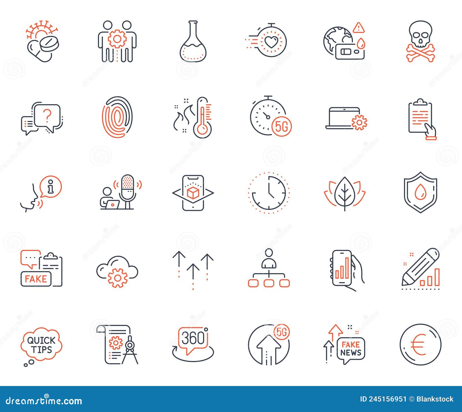 Science Icons Set. Included Icon As Chemistry Lab, Timer and High ...