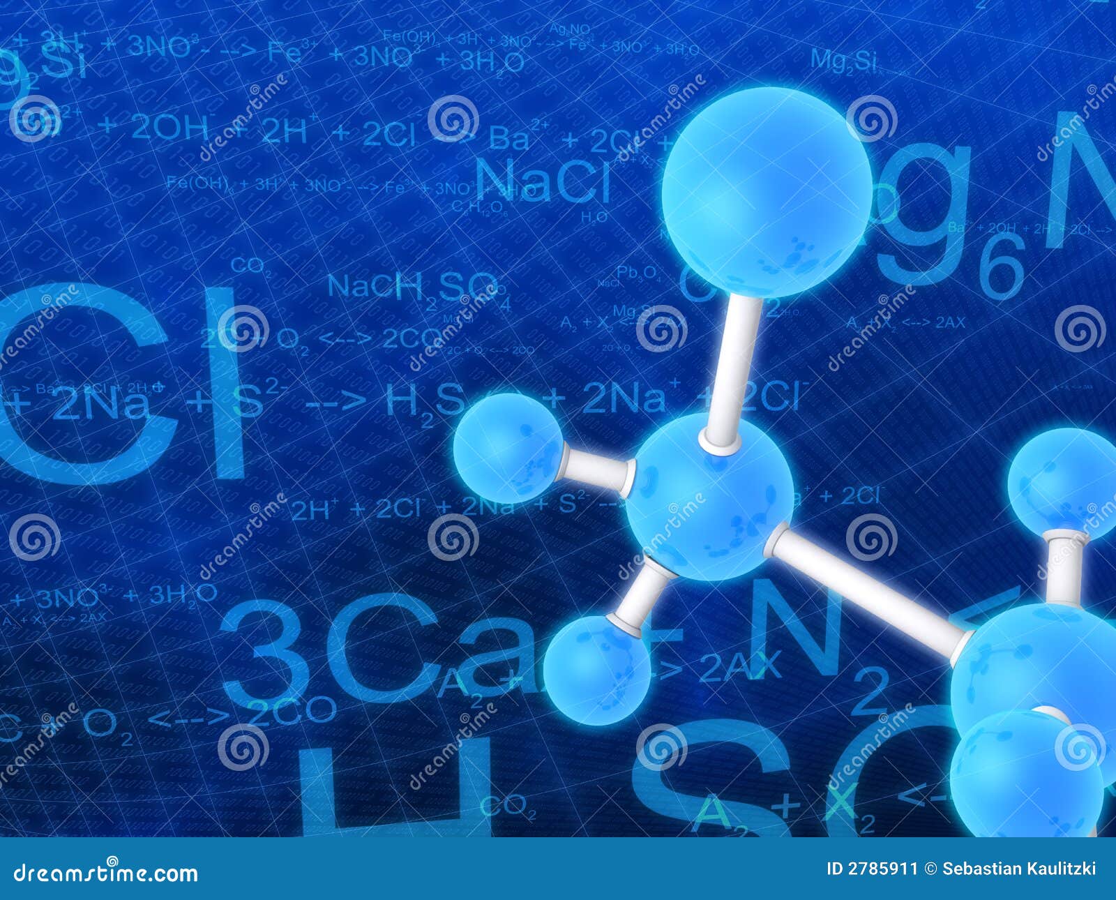 Science illustration stock illustration. Illustration of blue - 2785911