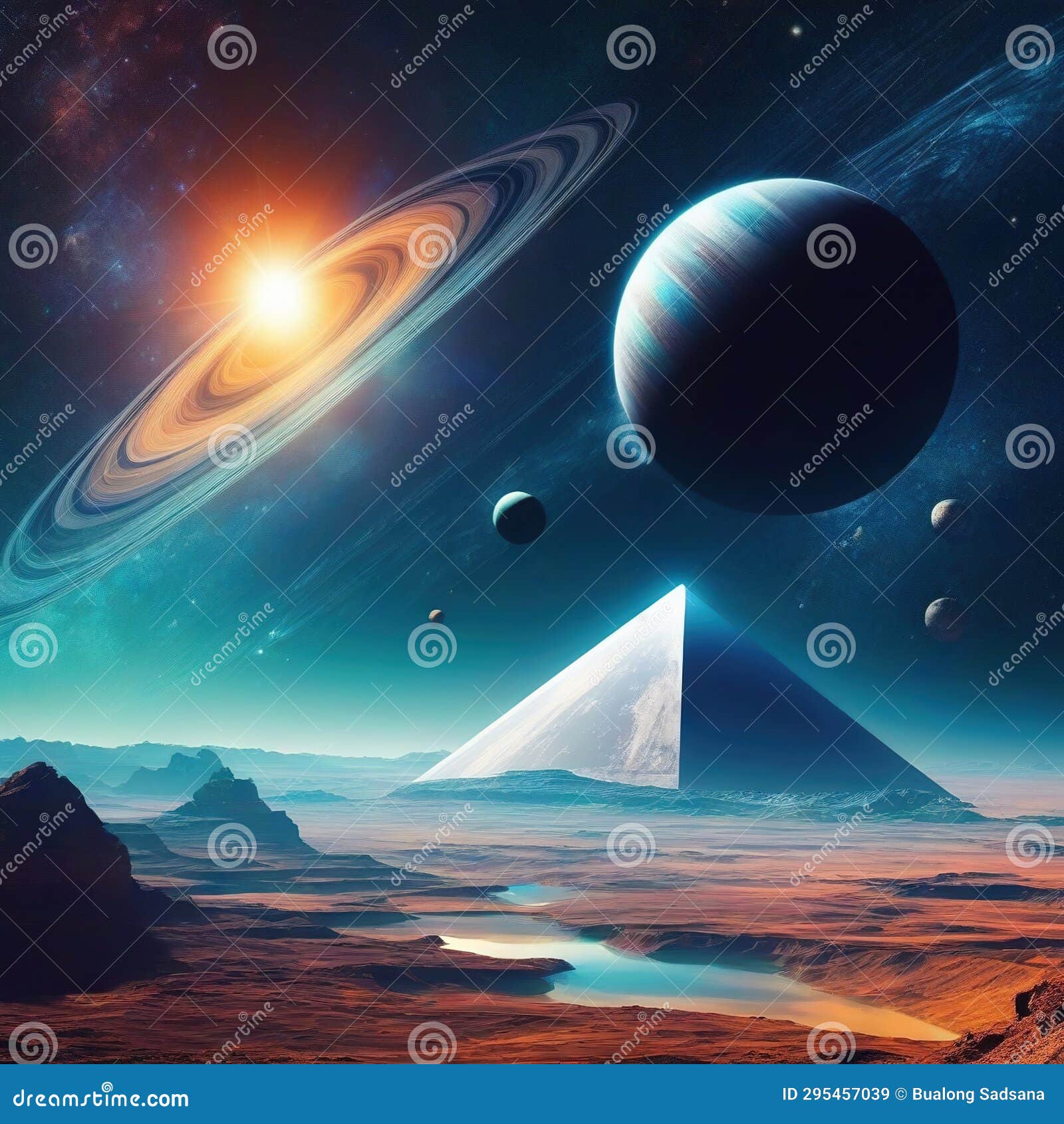 Science Illustrations of Space Objects for Background or Cover Stock ...