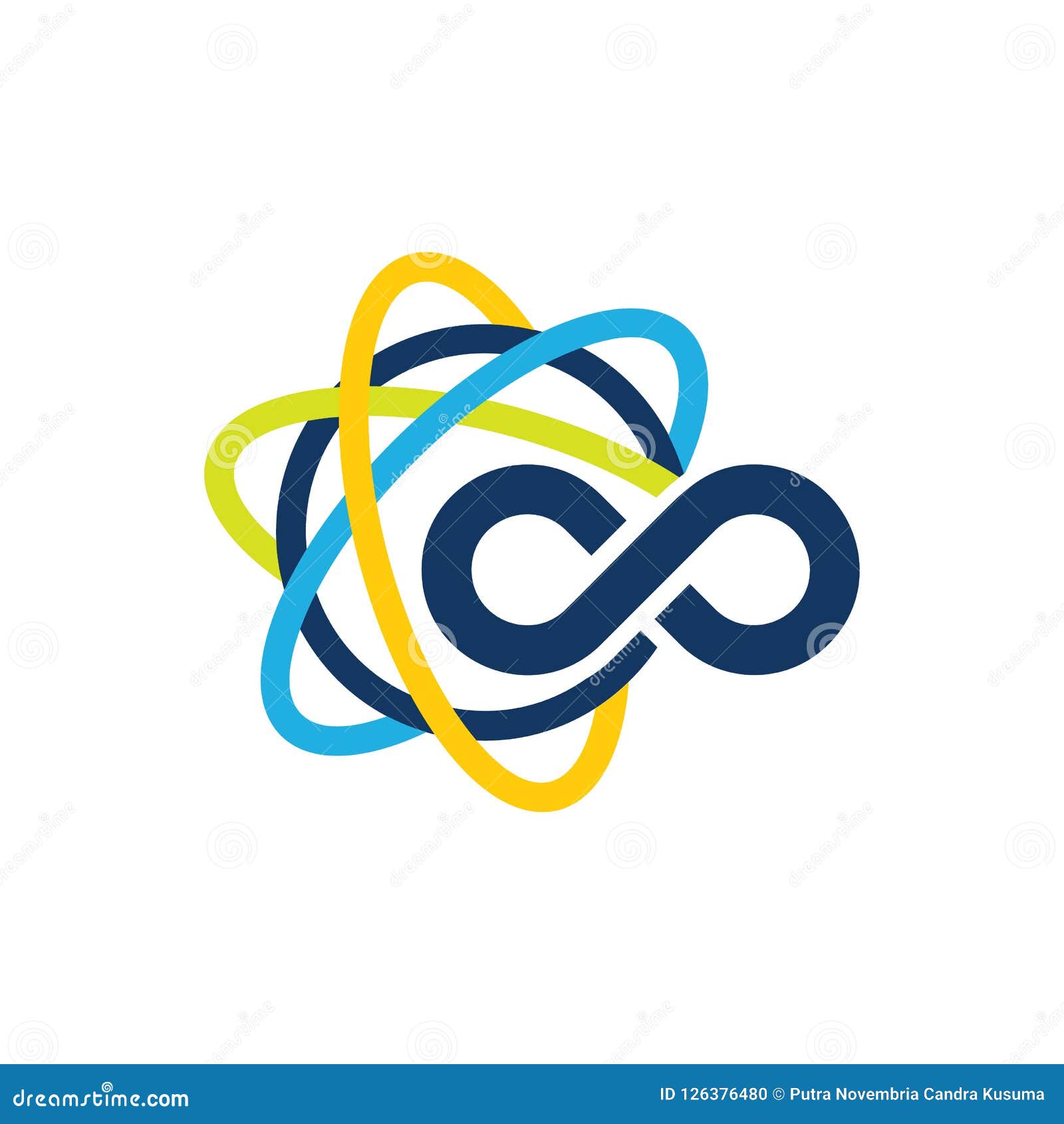Science Infinity Head Logo Icon Design Stock Vector - Illustration of ...