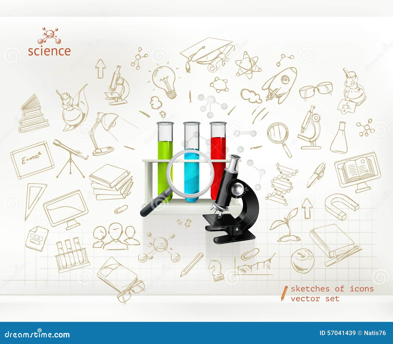 Science Infographics Vector Stock Vector - Illustration of element ...