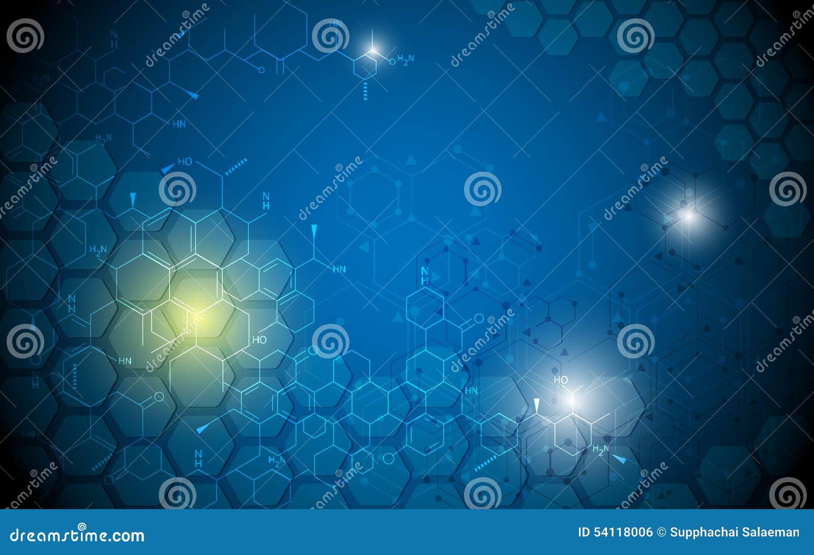 Science Innovation Molecular Structure Design Abstract Background Stock ...