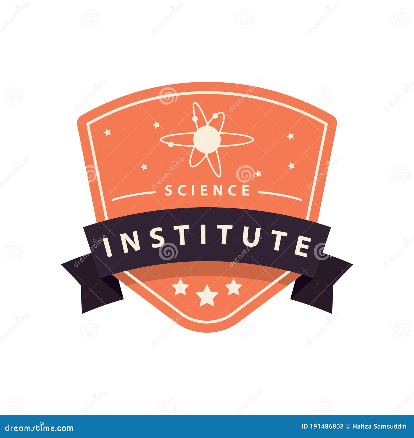 Institute Logo Design Cartoon Vector | CartoonDealer.com #182796363