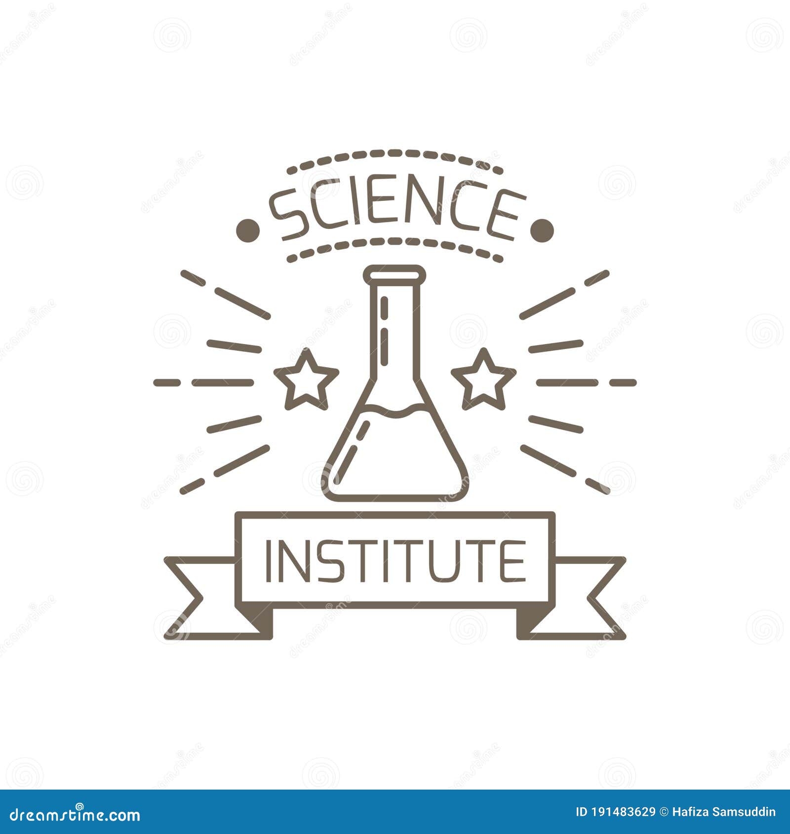 Science Institute Logo Element. Vector Illustration Decorative Design ...