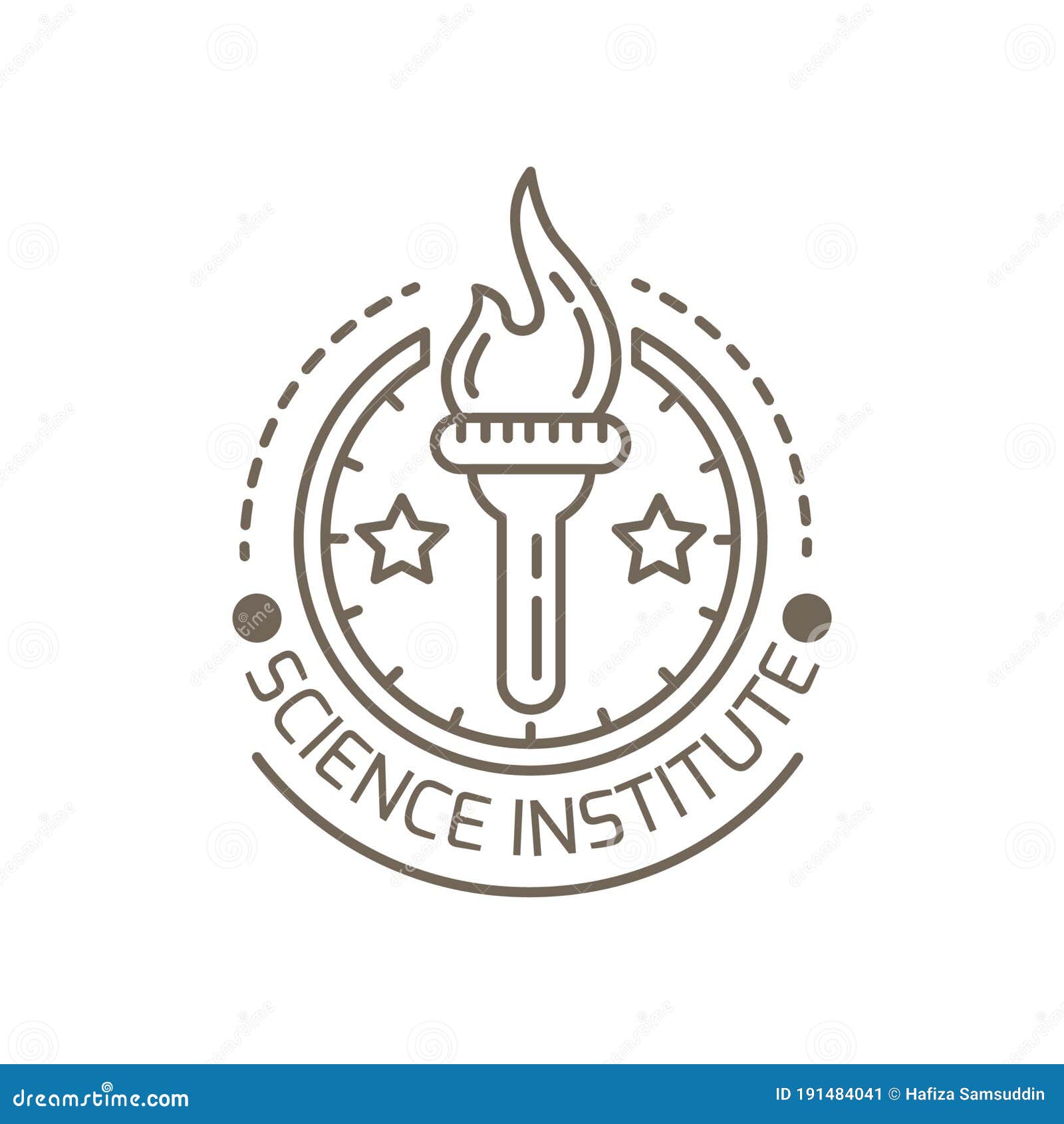Science Institute Logo Element. Vector Illustration Decorative Design ...