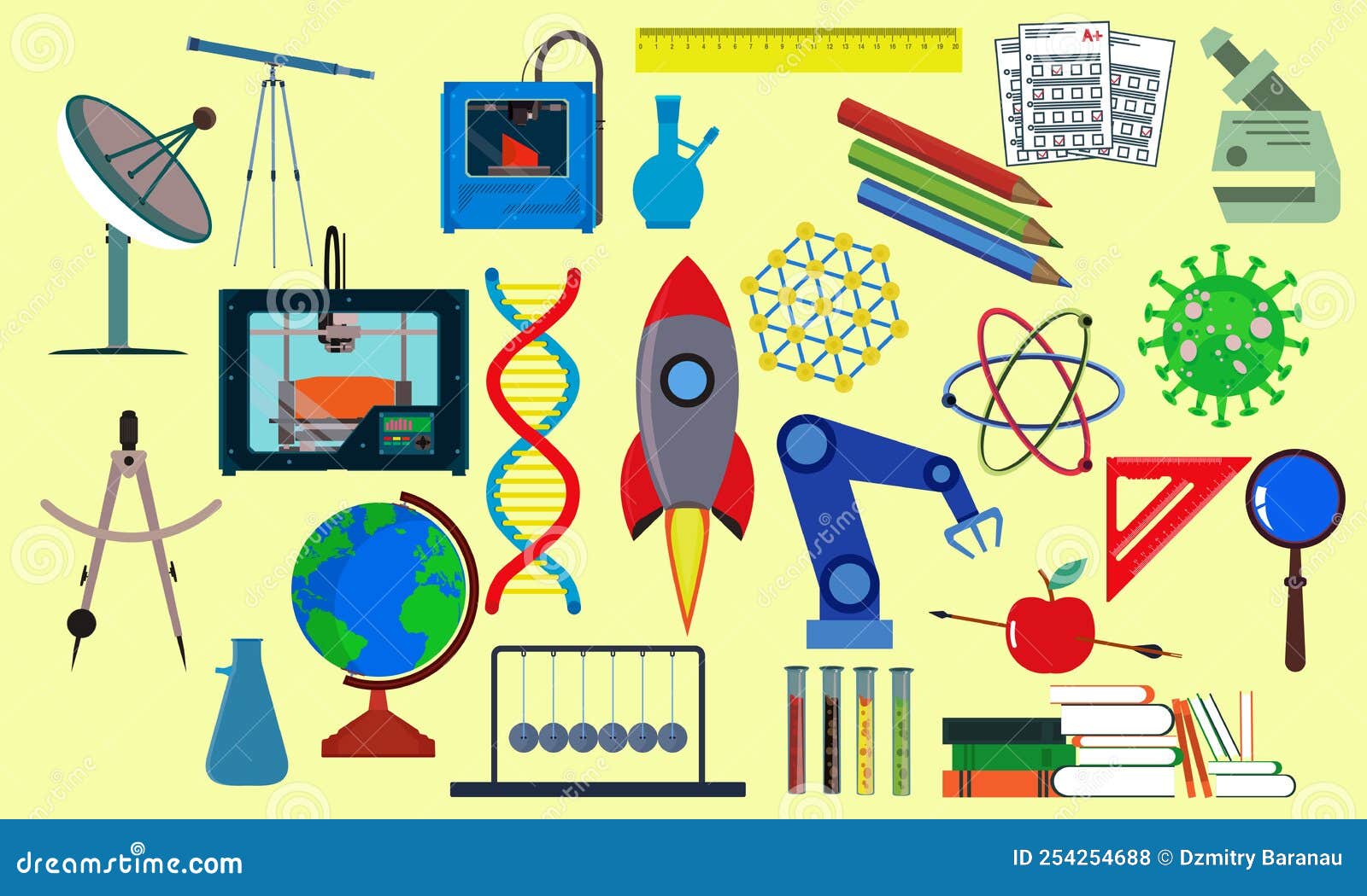 Science Item for Education and Chemistry Laboratory. Experiment Symbol ...