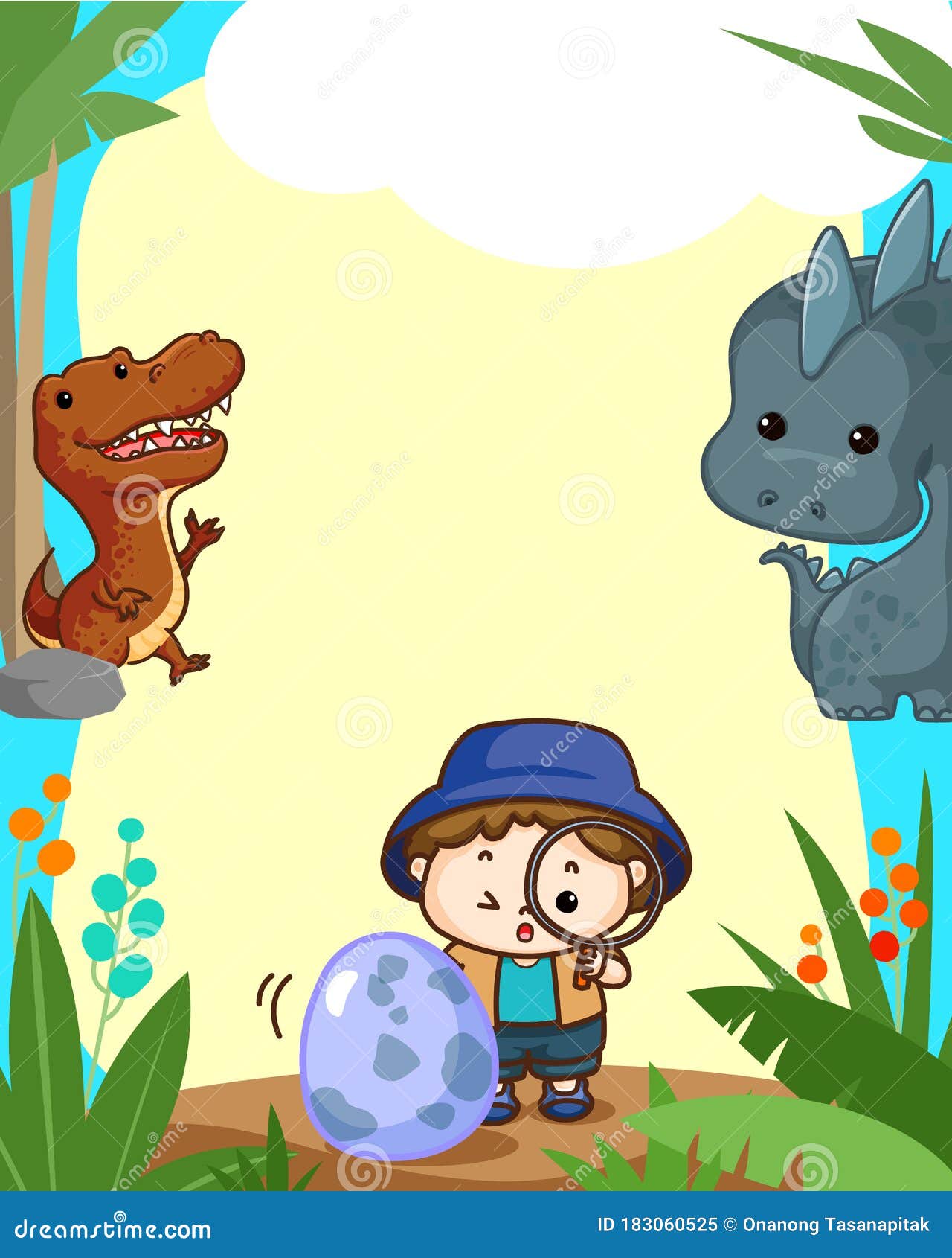 Science Kids Camping Poster Vector Stock Vector - Illustration of funny ...