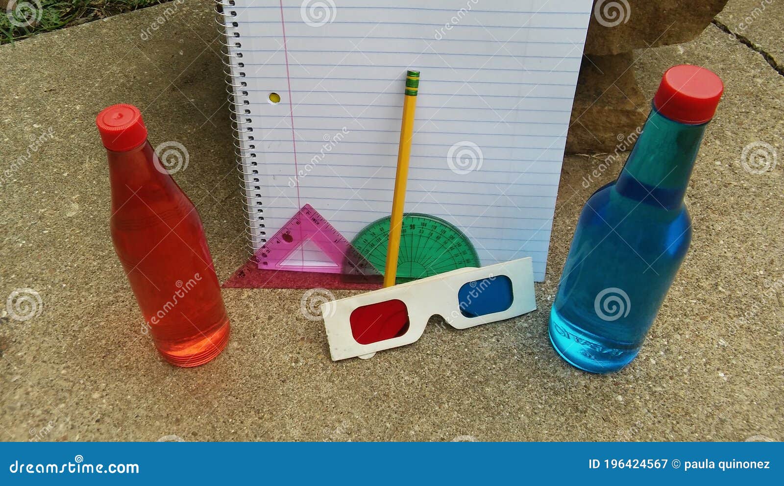Science Kit Doing Science Blue and Red Stock Image - Image of blue ...