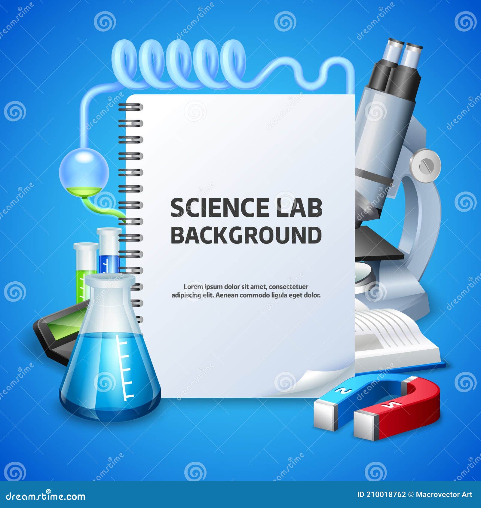 Science Lab Background stock vector. Illustration of proton - 210018762