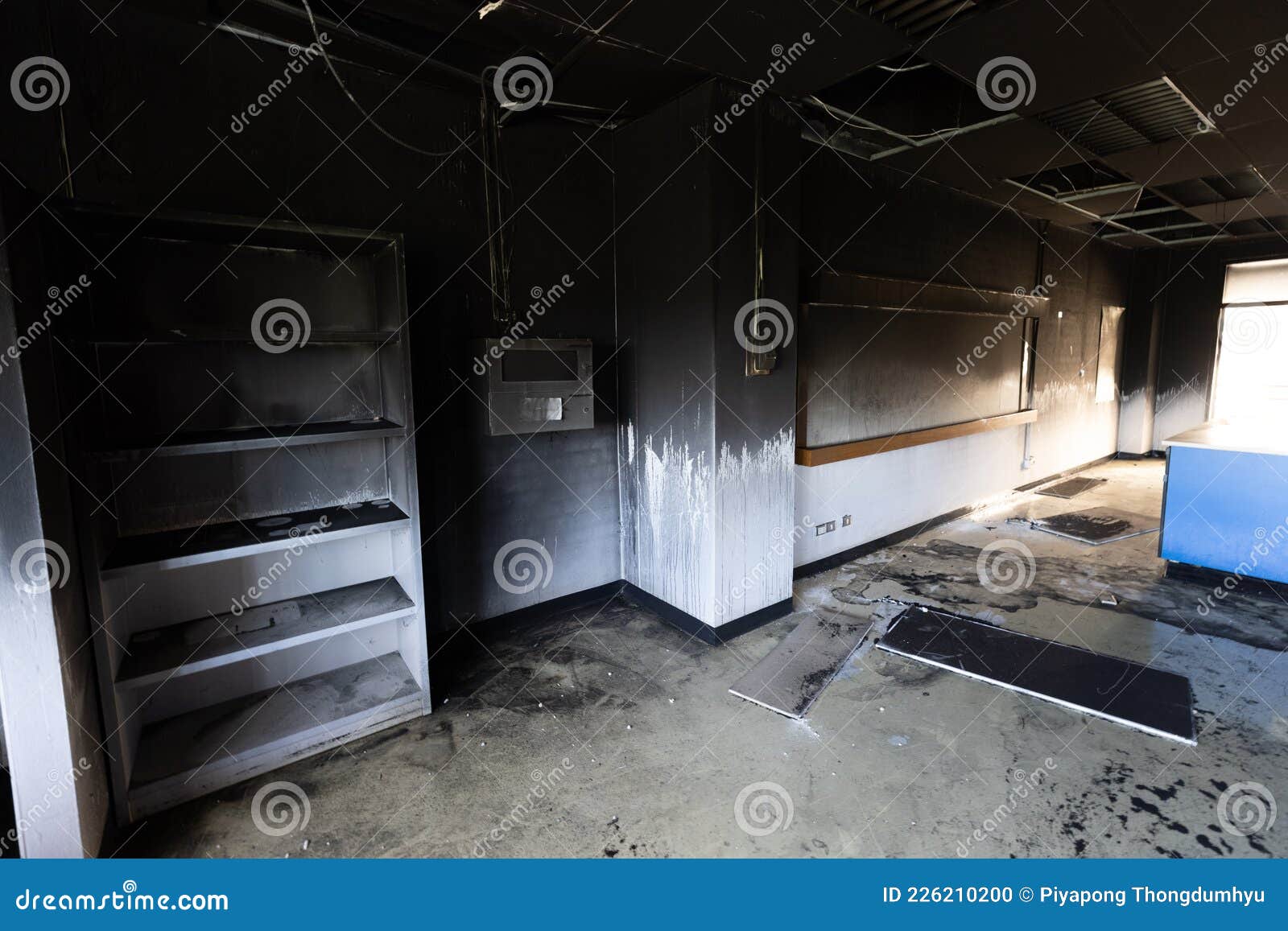 Science Lab Caused by Fire. Stock Photo - Image of fume, chemist: 226210200
