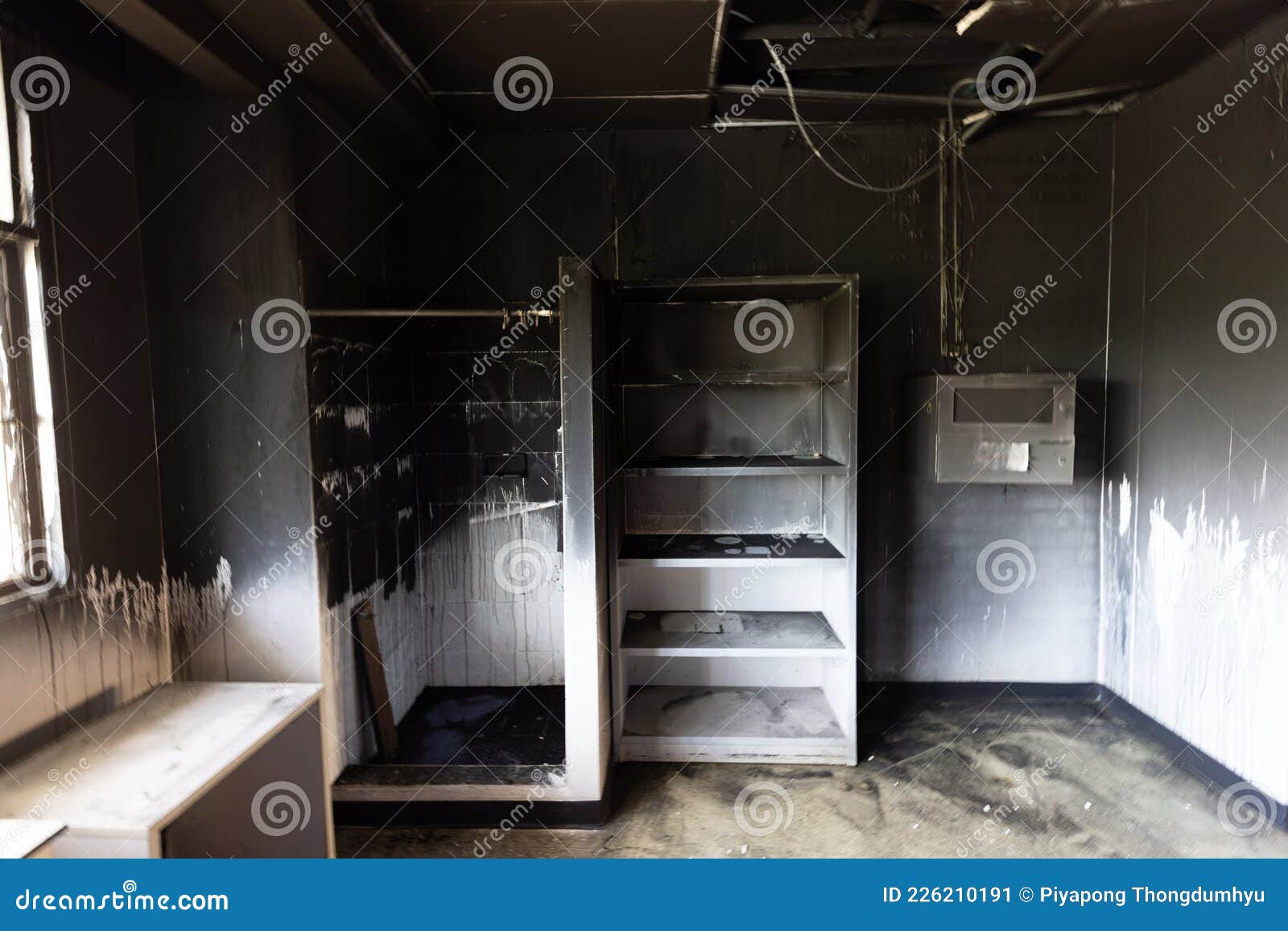 Science Lab Caused by Fire. Stock Image - Image of hood, engineer ...