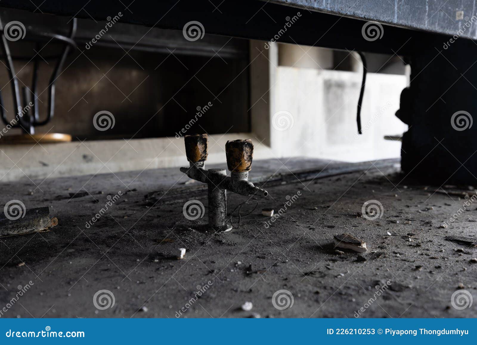 Science Lab Caused by Fire. Stock Image - Image of hazard, heat: 226210253