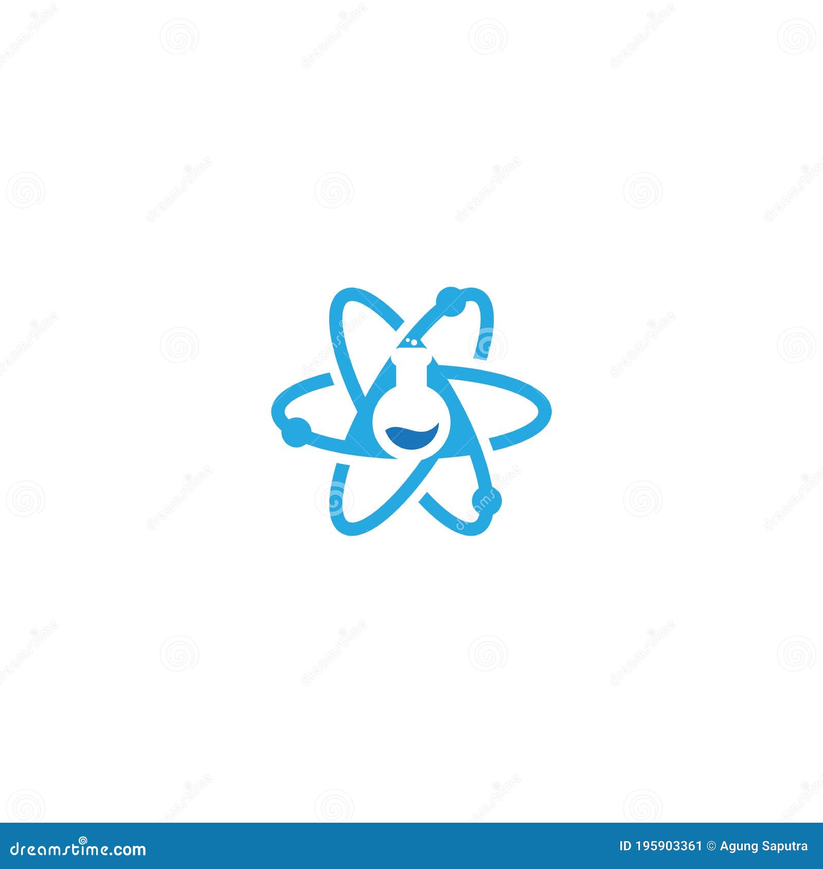 Logo Red Atom Vector Illustration | CartoonDealer.com #11984676