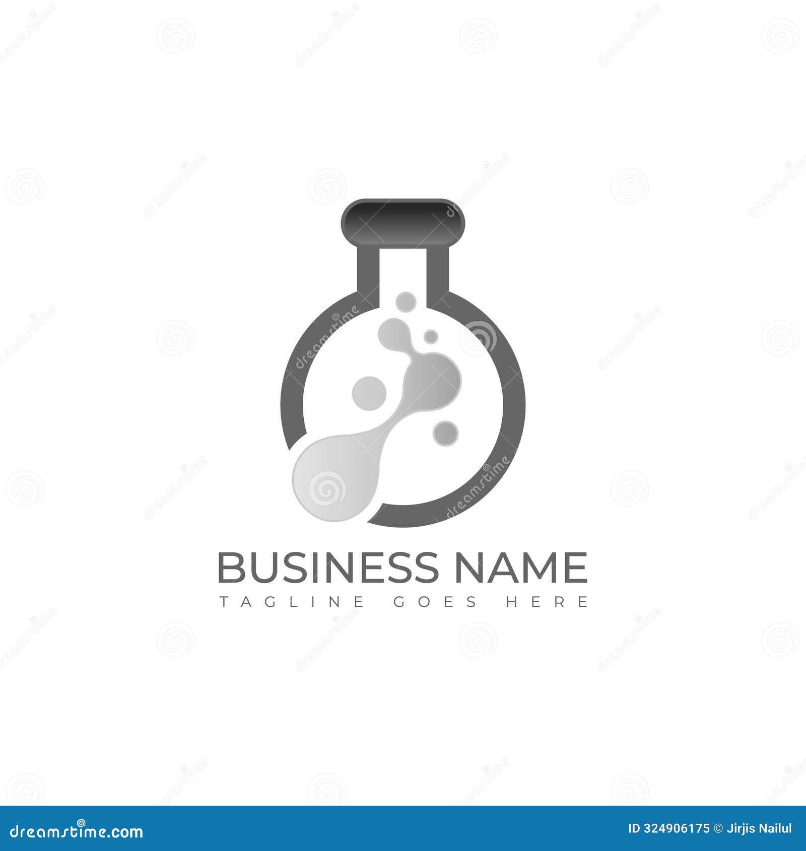 Science Lab Logo Design Template Stock Vector - Illustration of ...