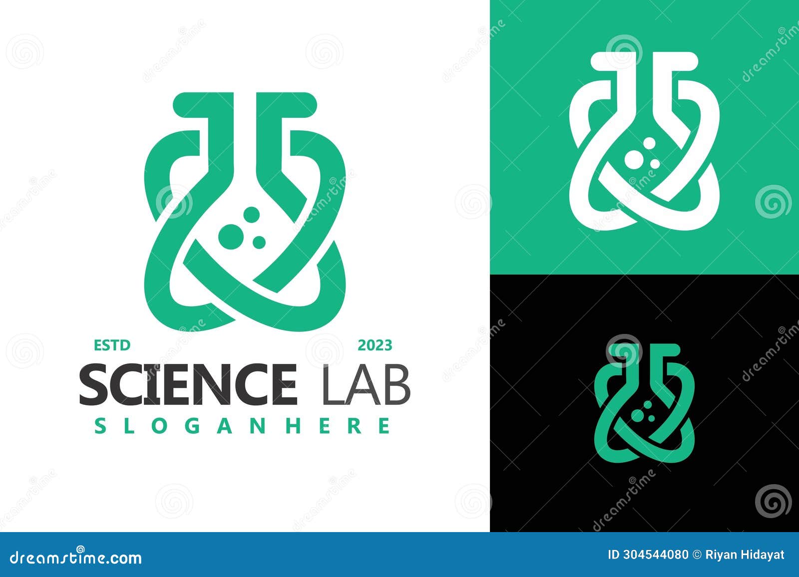 Science Lab Logo Design Vector Template Stock Vector - Illustration of ...
