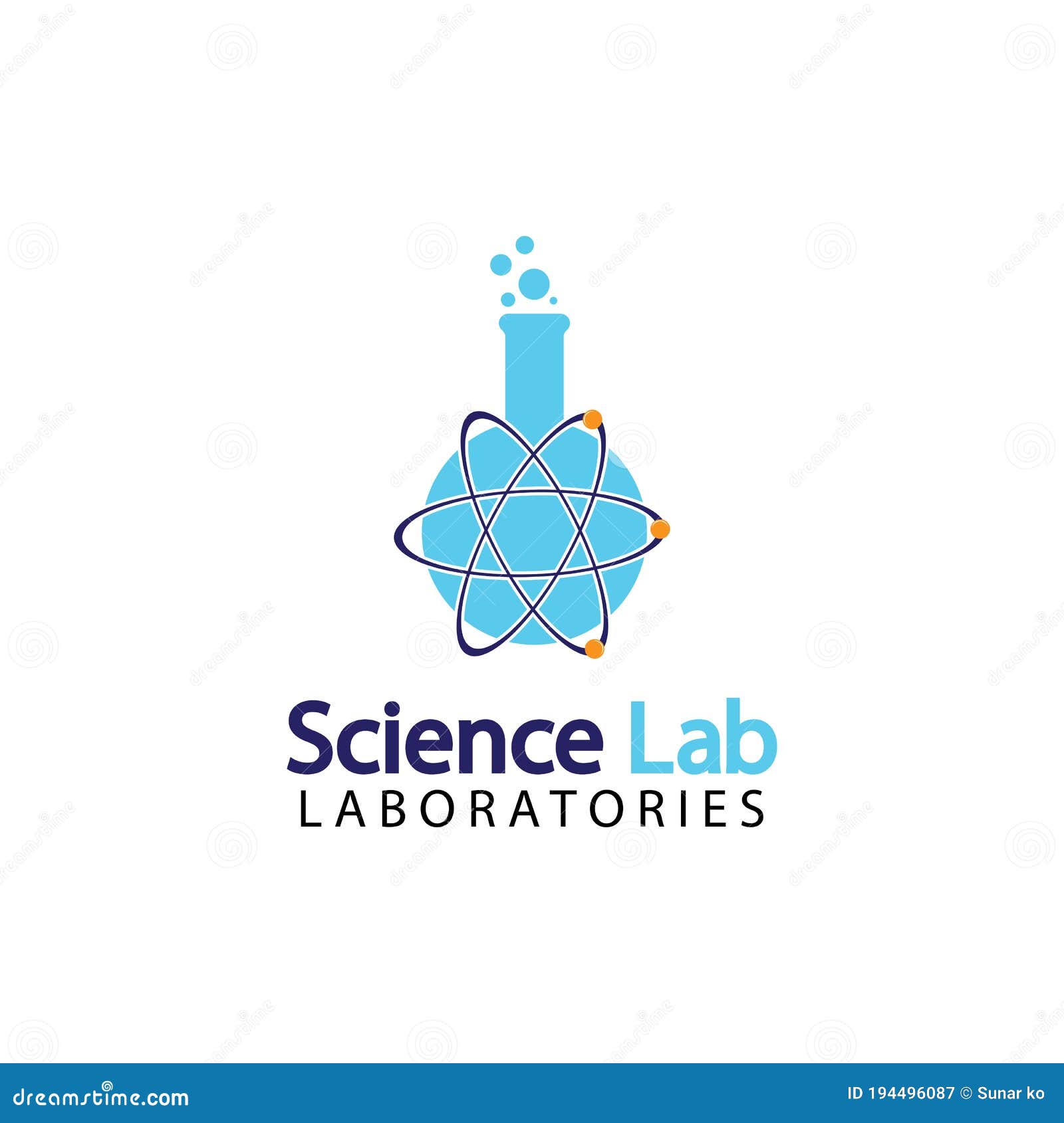 Science Lab Logo.Laboratory Tube Logo Template Design Vector, Emblem ...