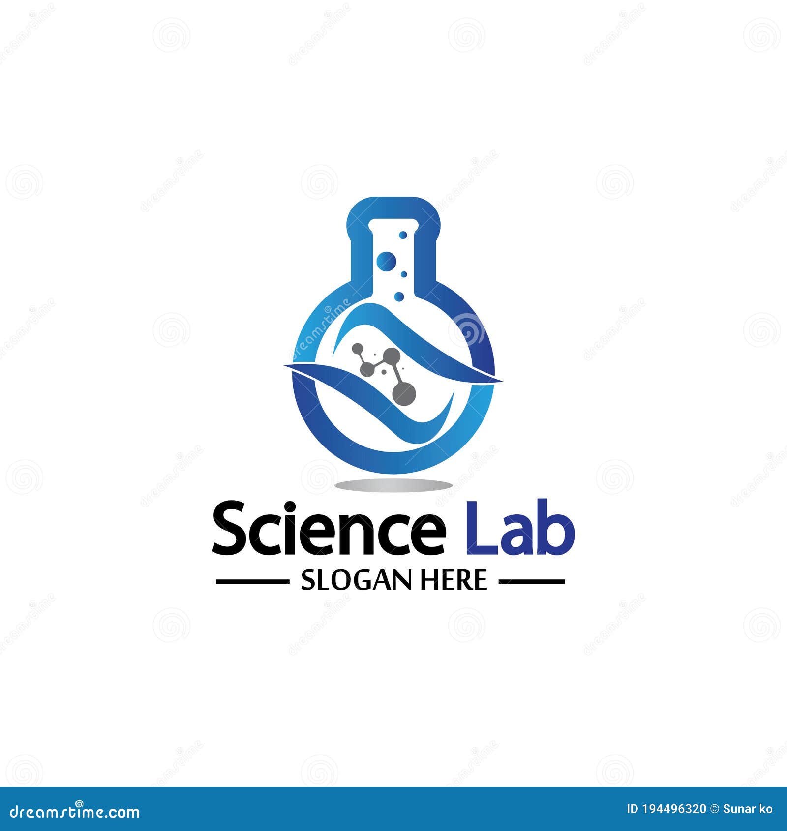 Science Lab Logo.Laboratory Tube Logo Template Design Vector, Emblem ...