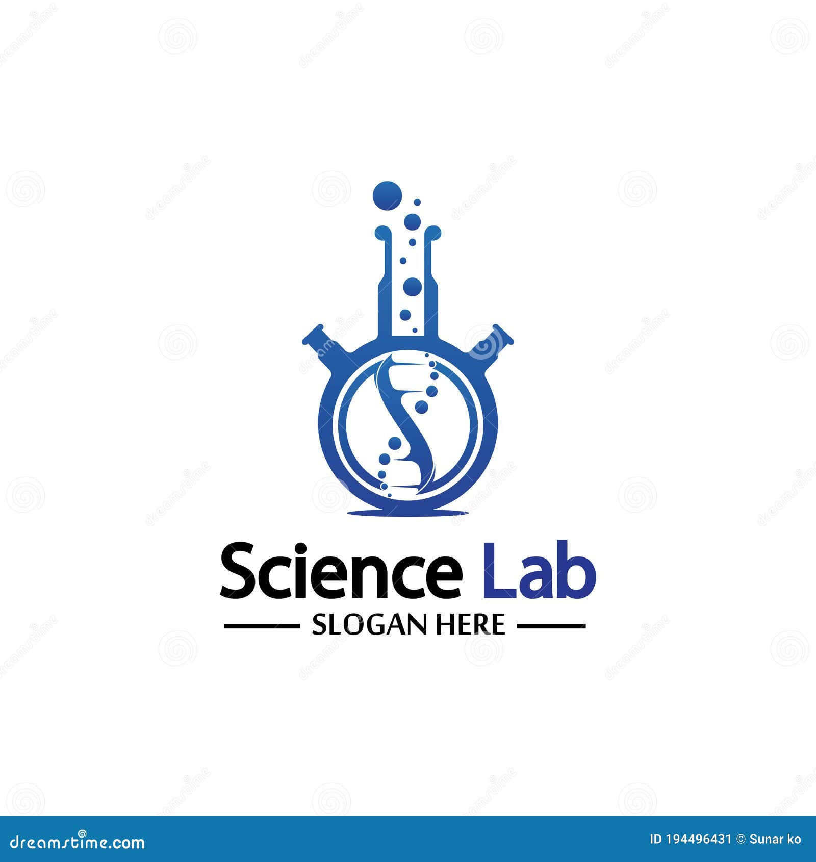 Science Lab Logo.Laboratory Tube Logo Template Design Vector, Emblem ...