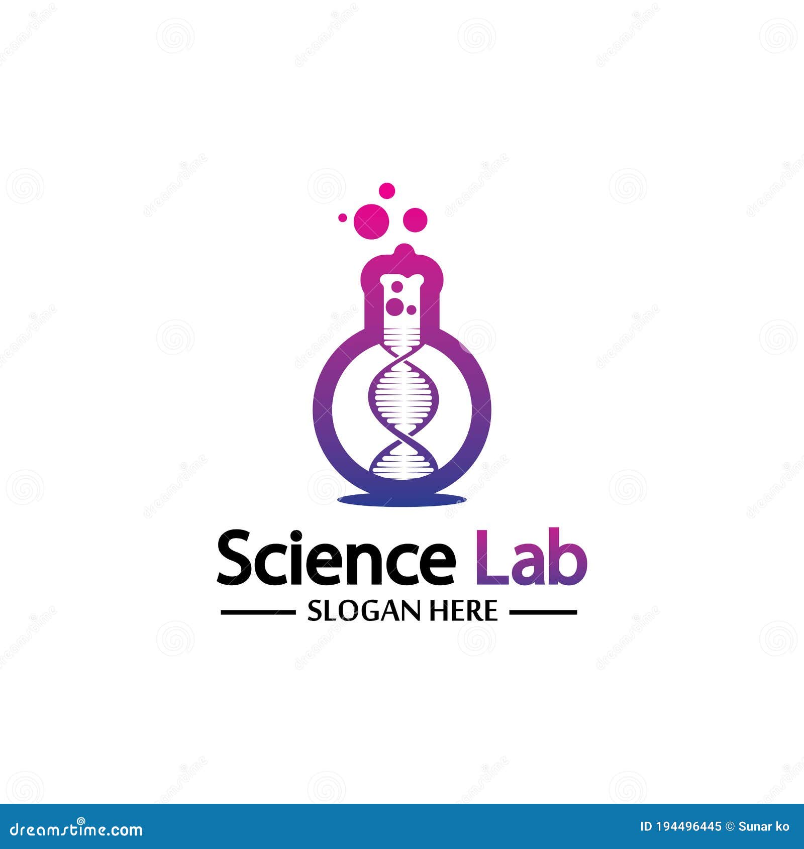 Science Lab Logo.Laboratory Tube Logo Template Design Vector, Emblem ...