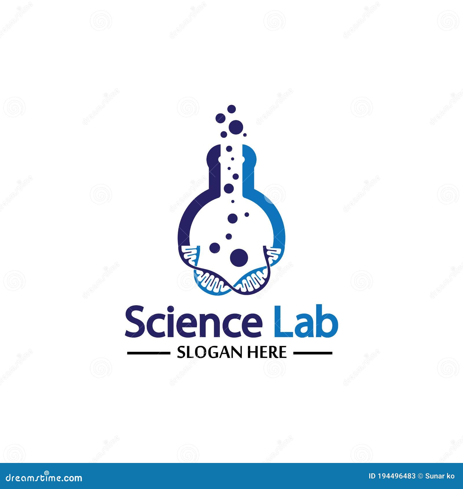 Science Lab Logo.Laboratory Tube Logo Template Design Vector, Emblem ...