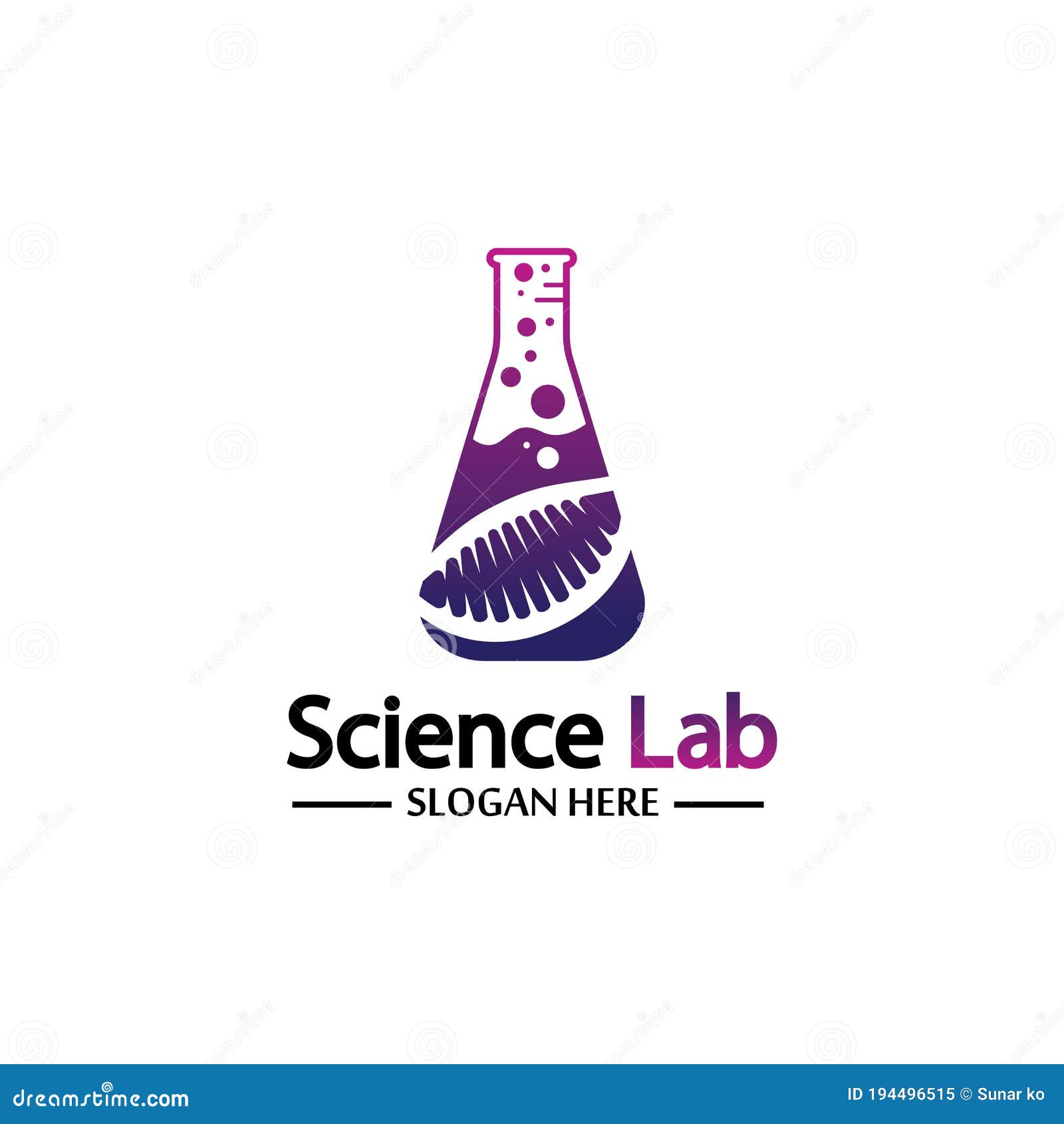 Science Lab Logo.Laboratory Tube Logo Template Design Vector, Emblem ...
