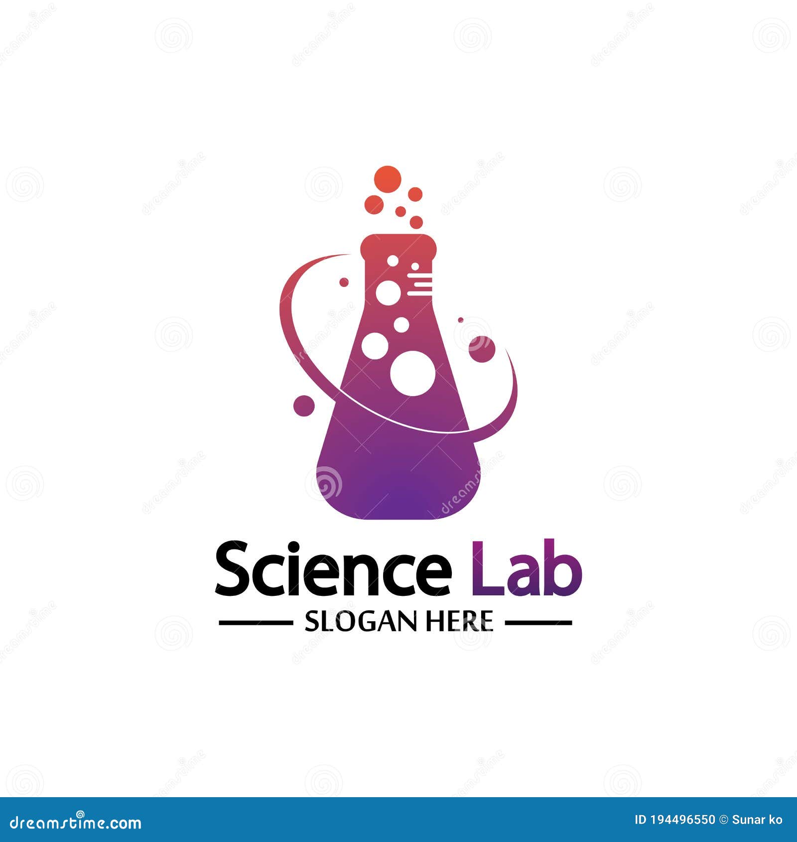 Science Lab Logo.Laboratory Tube Logo Template Design Vector, Emblem ...