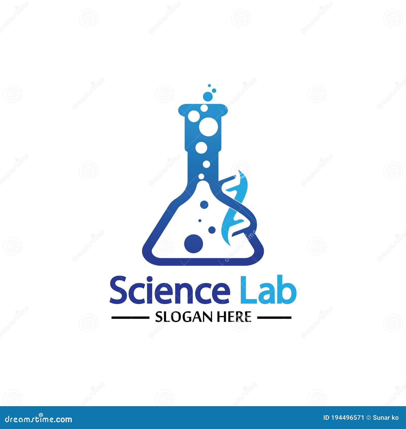 Science Lab Logo.Laboratory Tube Logo Template Design Vector, Emblem ...