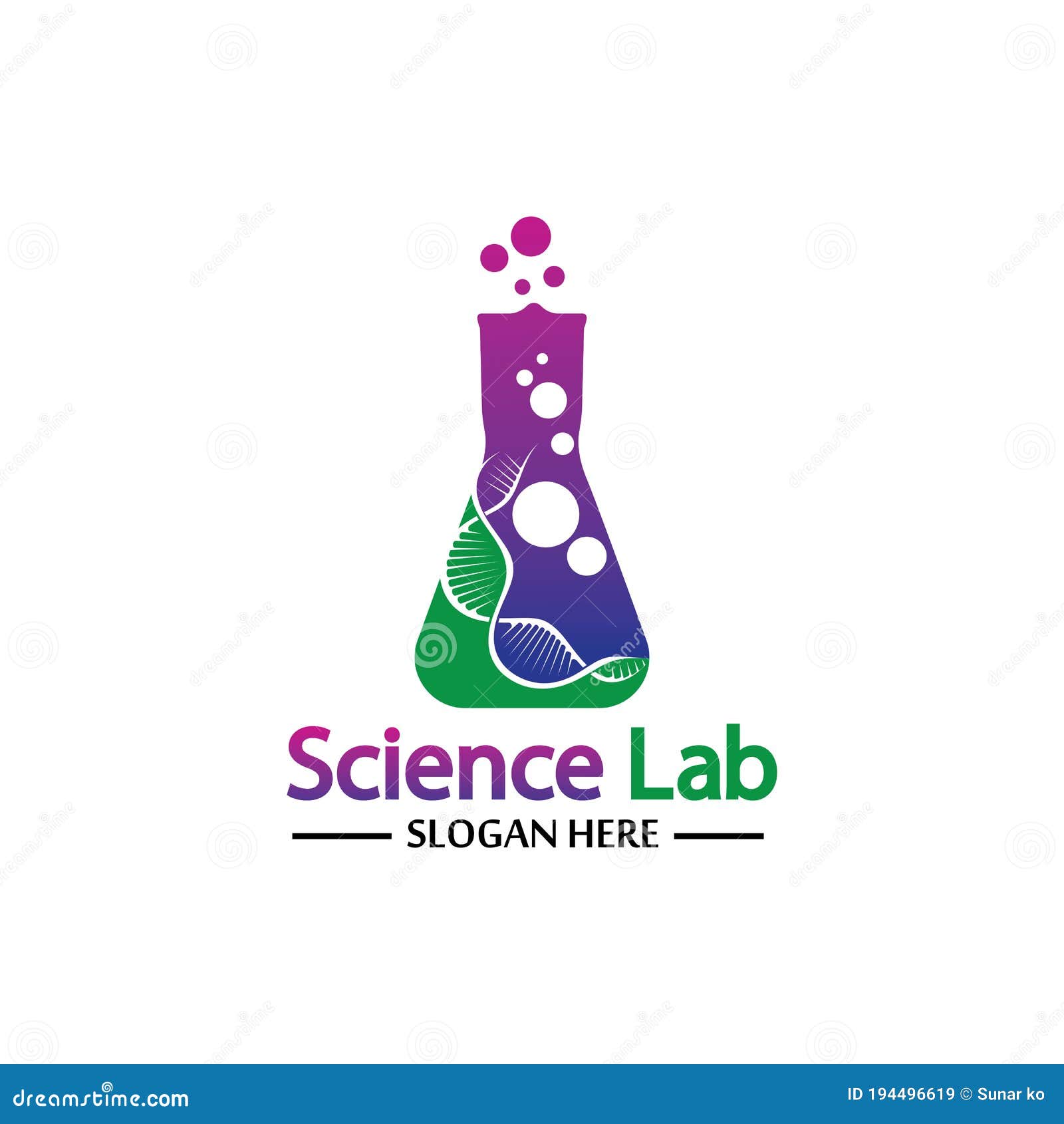 Science Lab Logo.Laboratory Tube Logo Template Design Vector, Emblem ...
