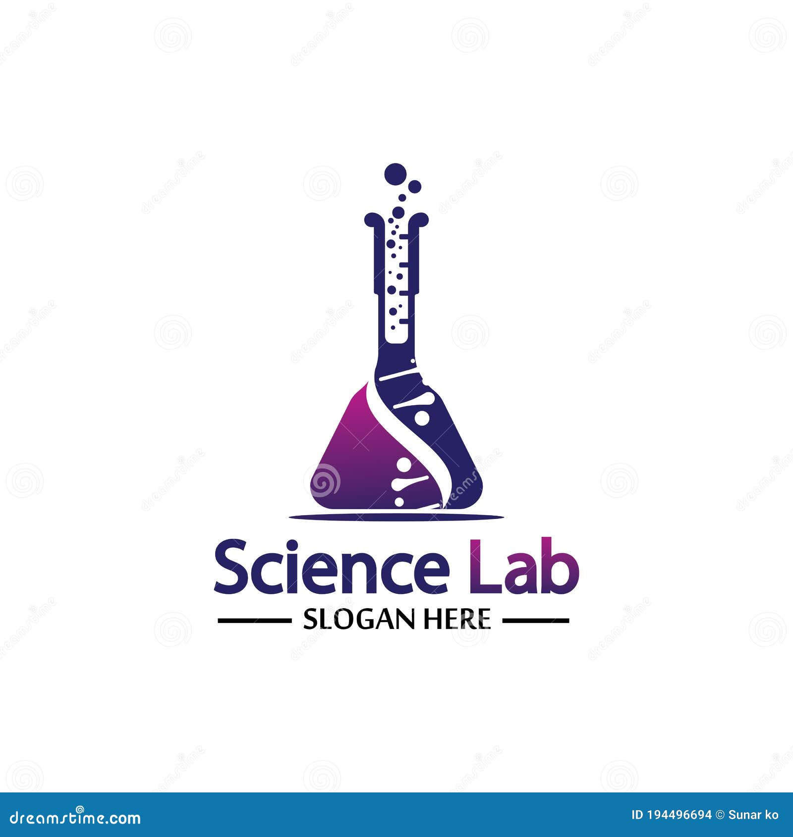 Science Lab Logo.Laboratory Tube Logo Template Design Vector, Emblem ...