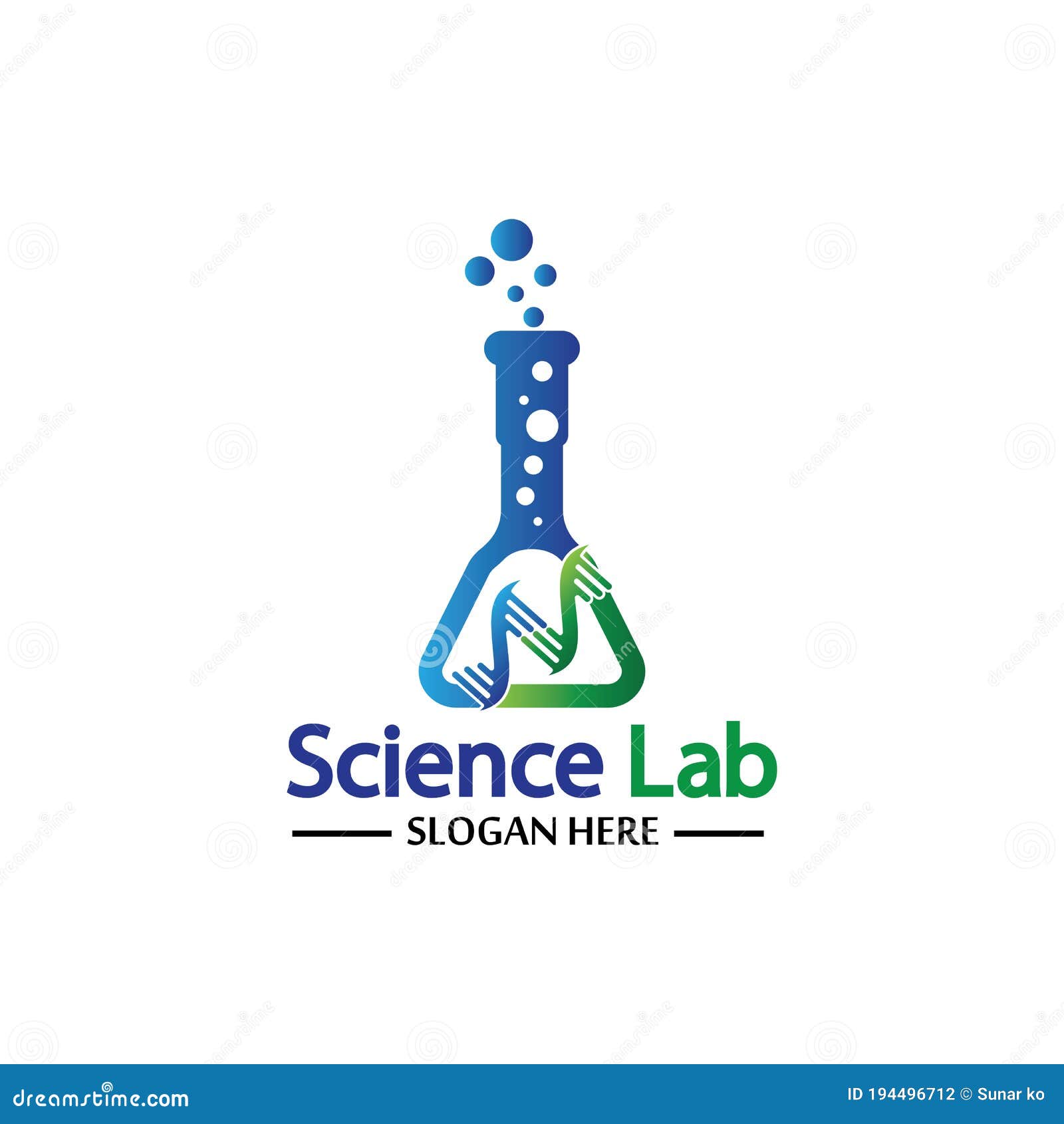 Science Lab Logo.Laboratory Tube Logo Template Design Vector, Emblem ...