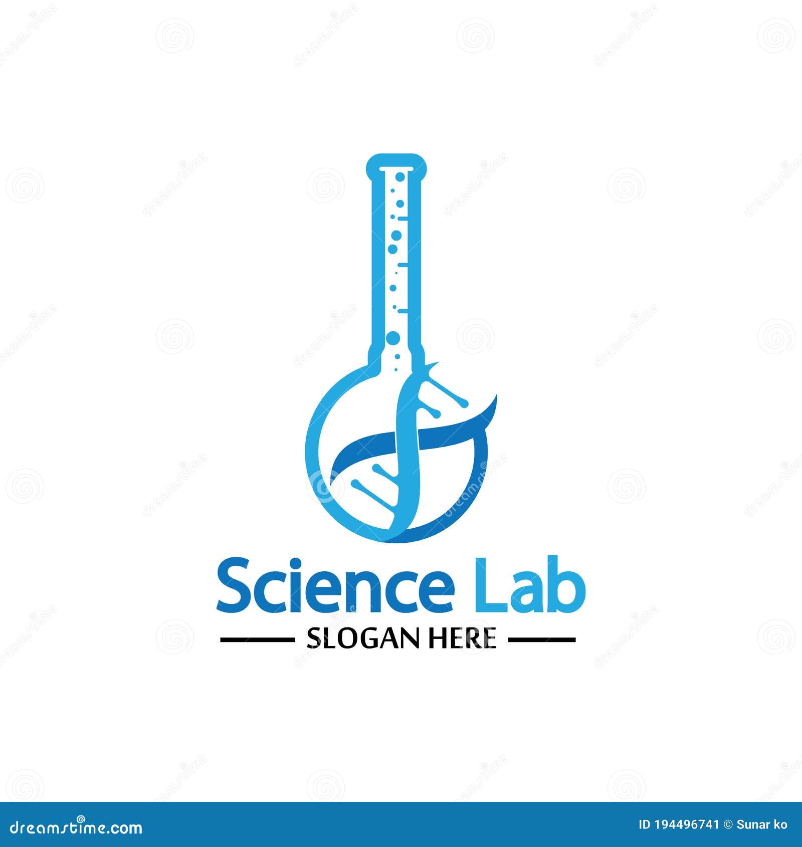 Science Lab Logo.Laboratory Tube Logo Template Design Vector, Emblem ...