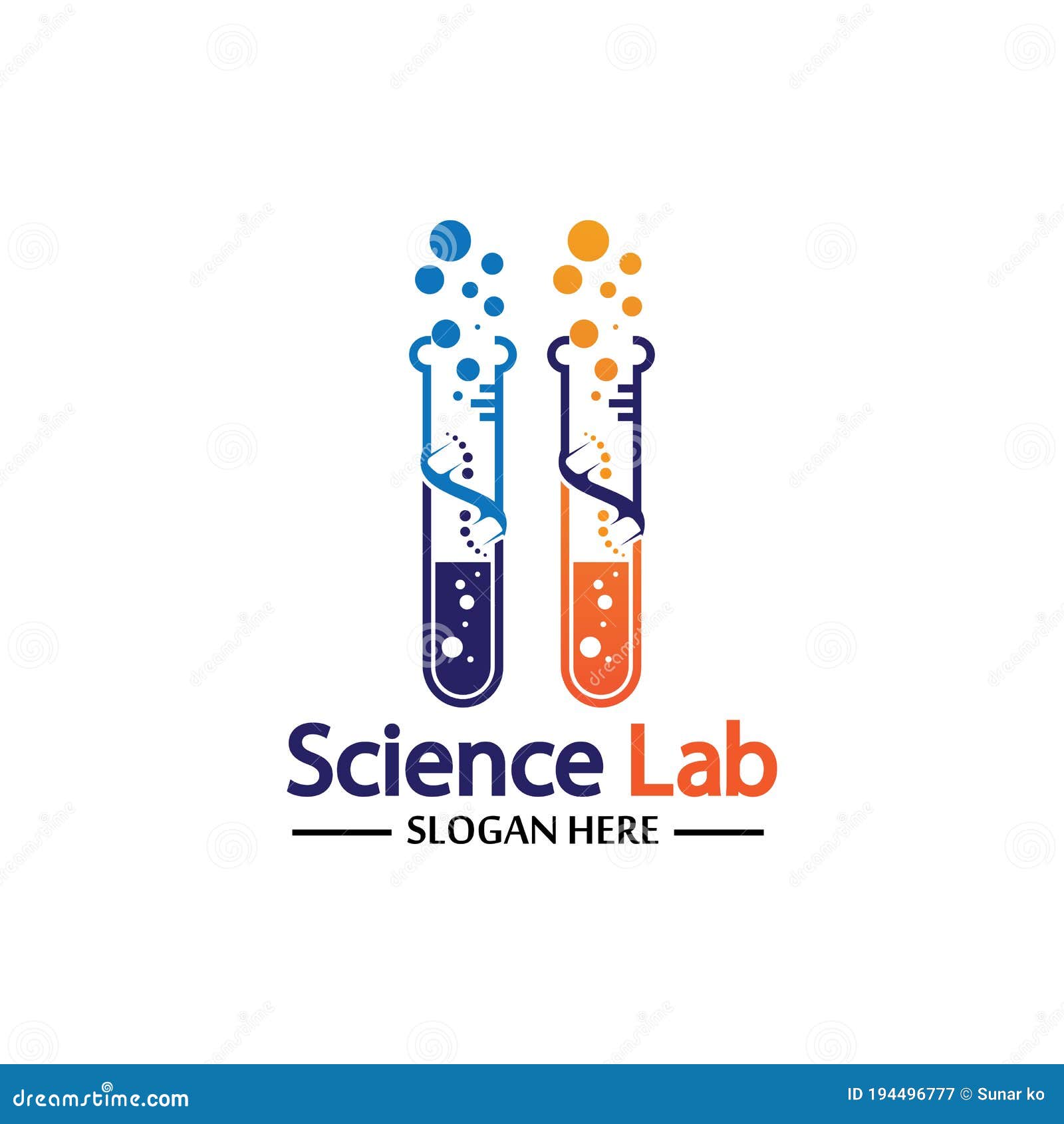 Science Lab Logo.Laboratory Tube Logo Template Design Vector, Emblem ...