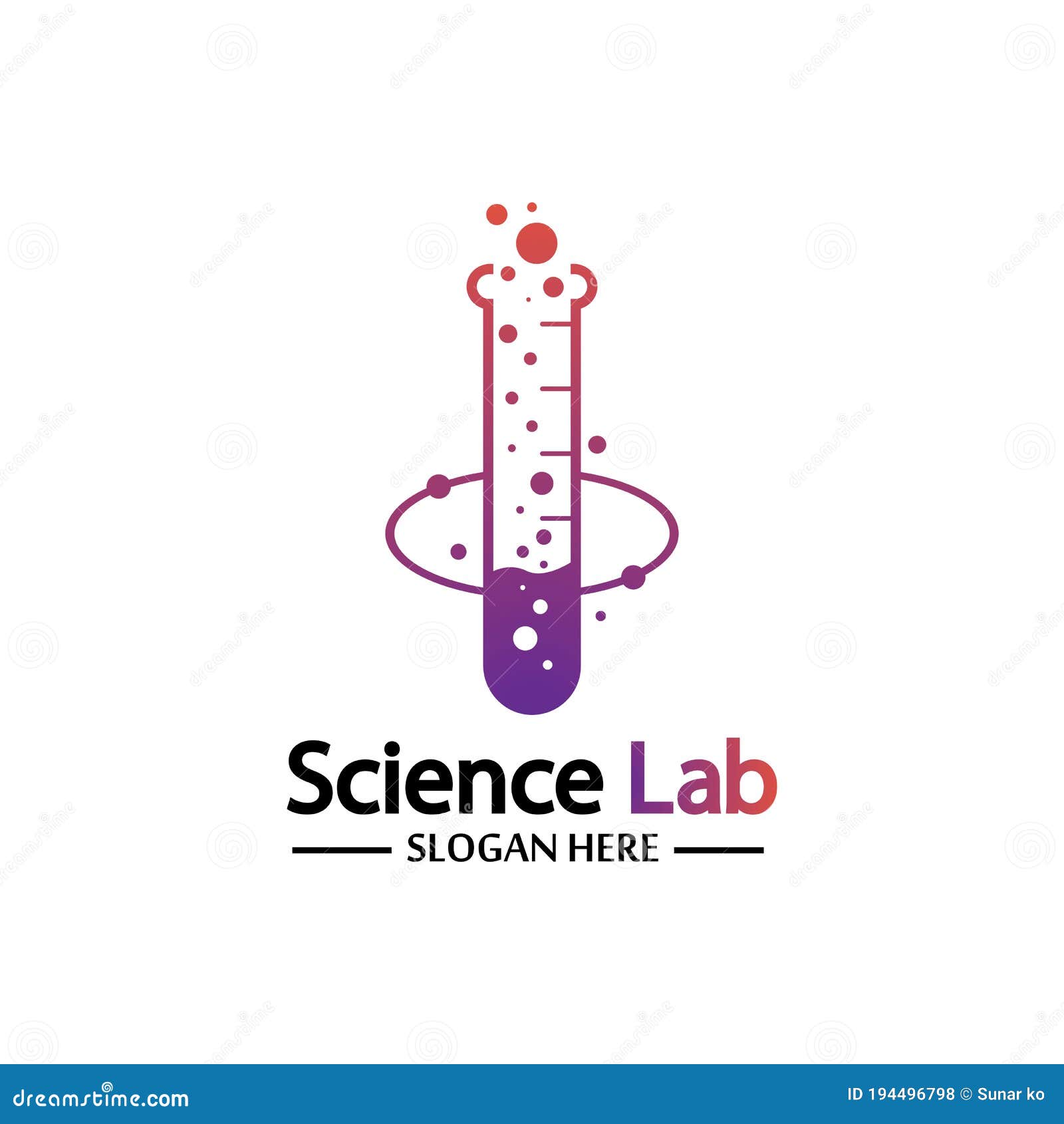 Science Lab Logo.Laboratory Tube Logo Template Design Vector, Emblem ...