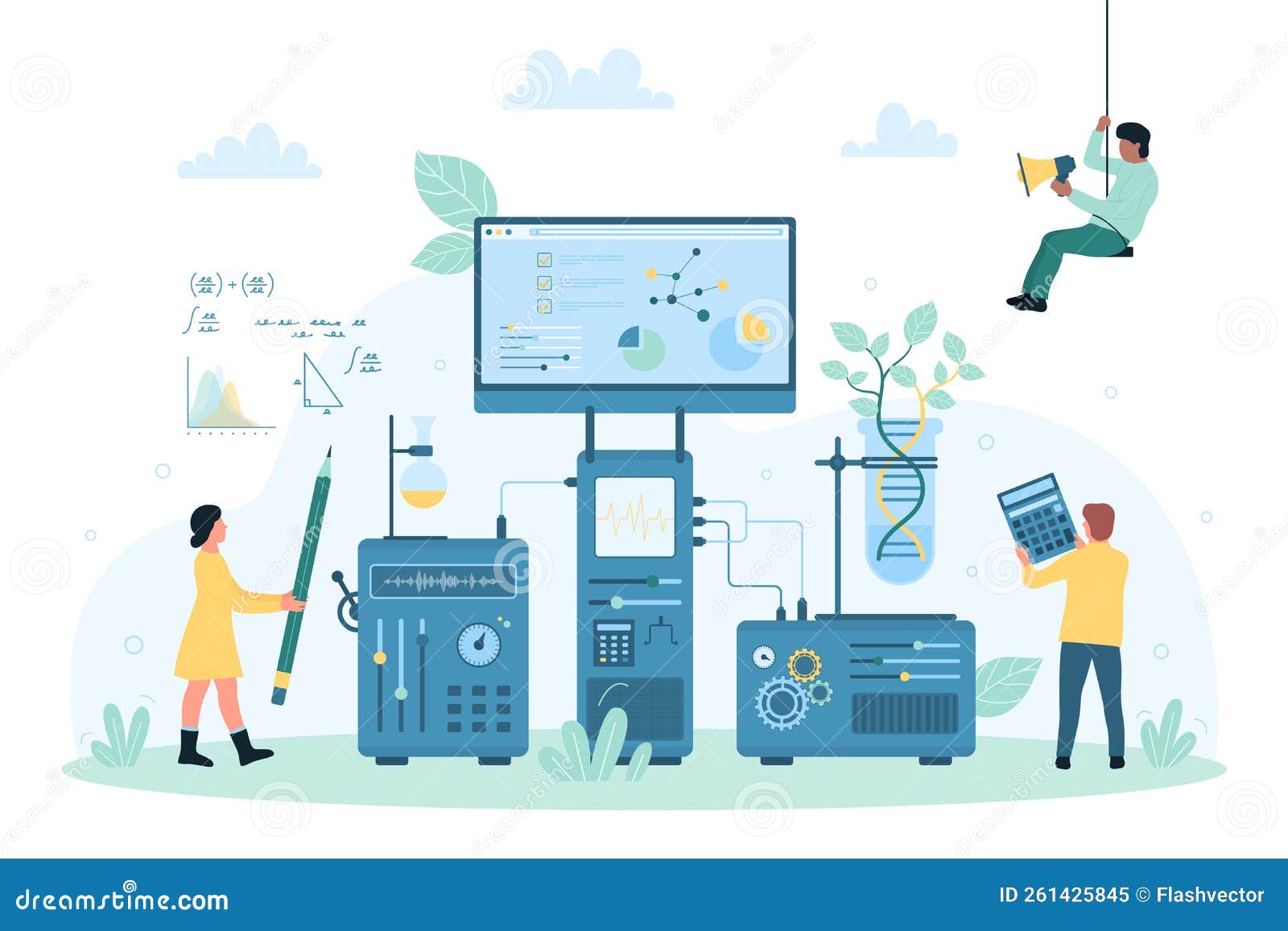 Scientists Study Molecule Virus. Medical Laboratory Invented Cure New ...