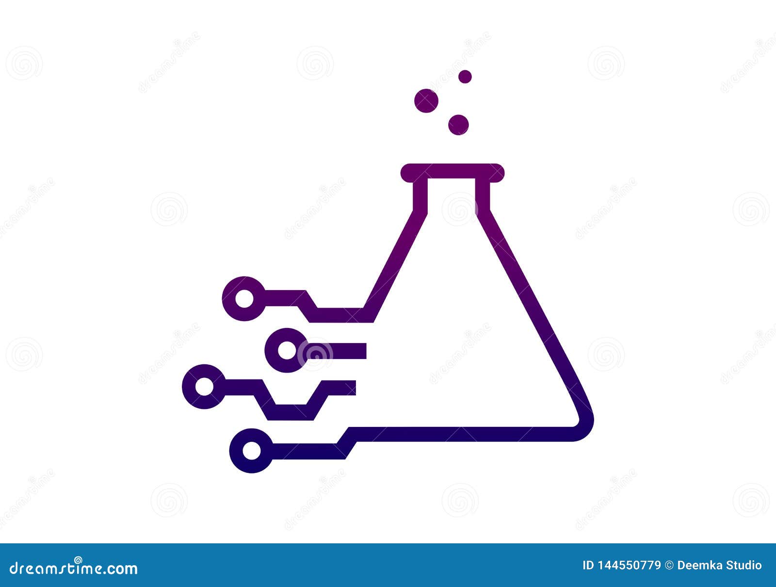 Science Lab with Technology Logo Vector Stock Illustration ...