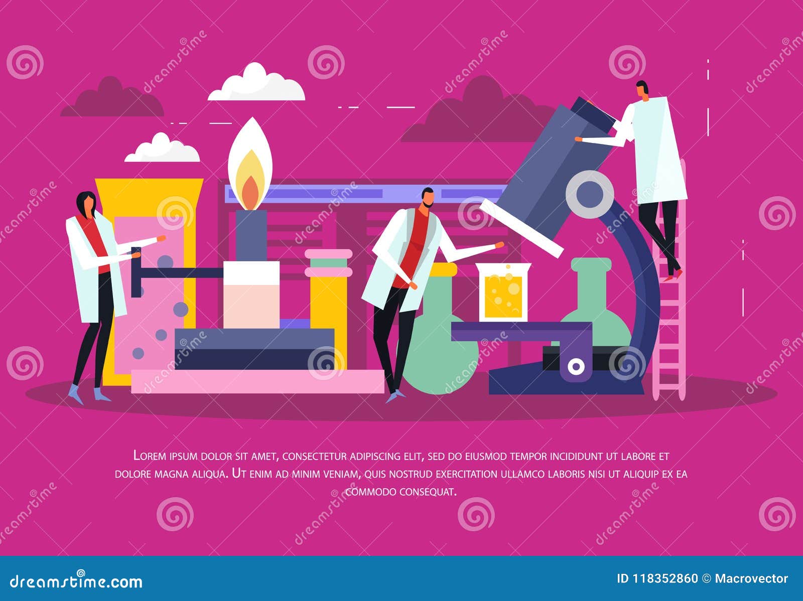 Science Laboratory Background Stock Vector - Illustration of idea ...
